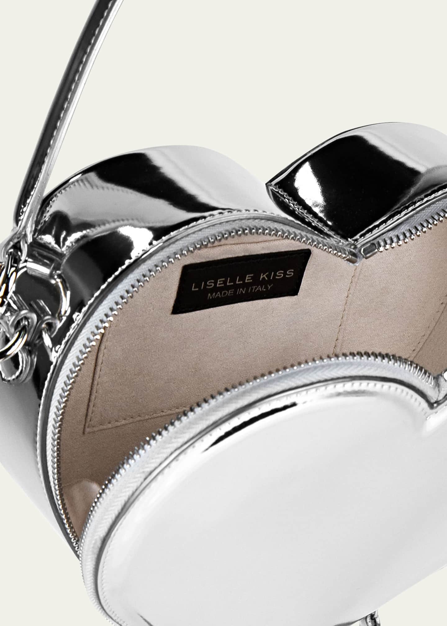 Liselle Kiss Harley Heart Metallic Faux-Leather Top-Handle Bag ...