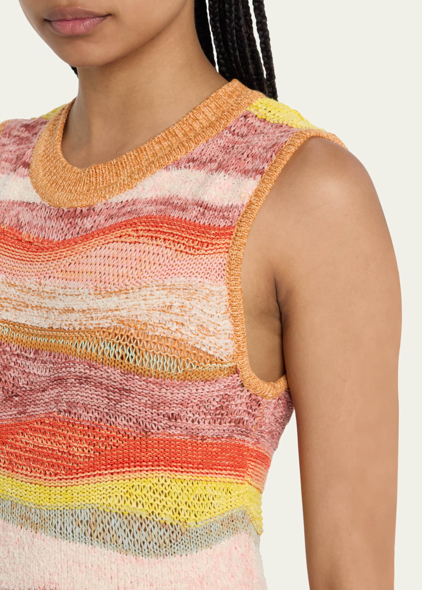 Ulla Johnson Gaia Wavy-Stripes A-Line Maxi Dress - Bergdorf Goodman