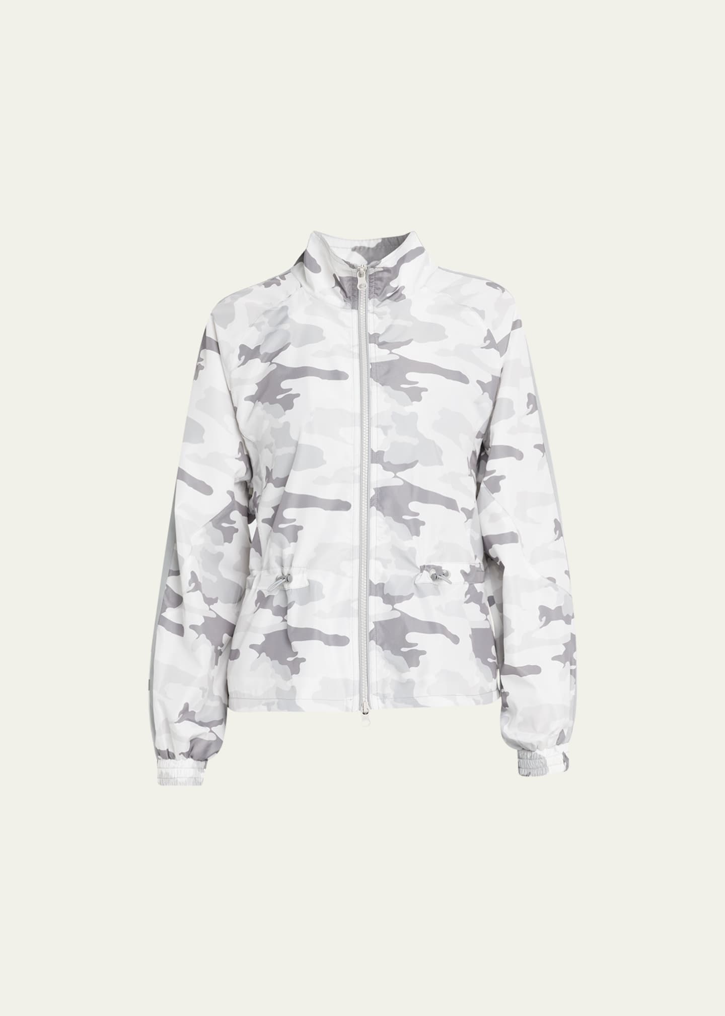 Blanc Noir Camo Tempest Peplum Jacket - Bergdorf Goodman