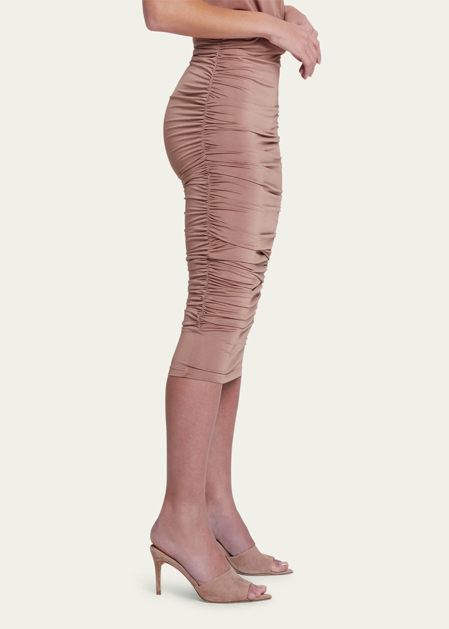 L'Agence Otis Ruched Pencil Skirt - Bergdorf Goodman