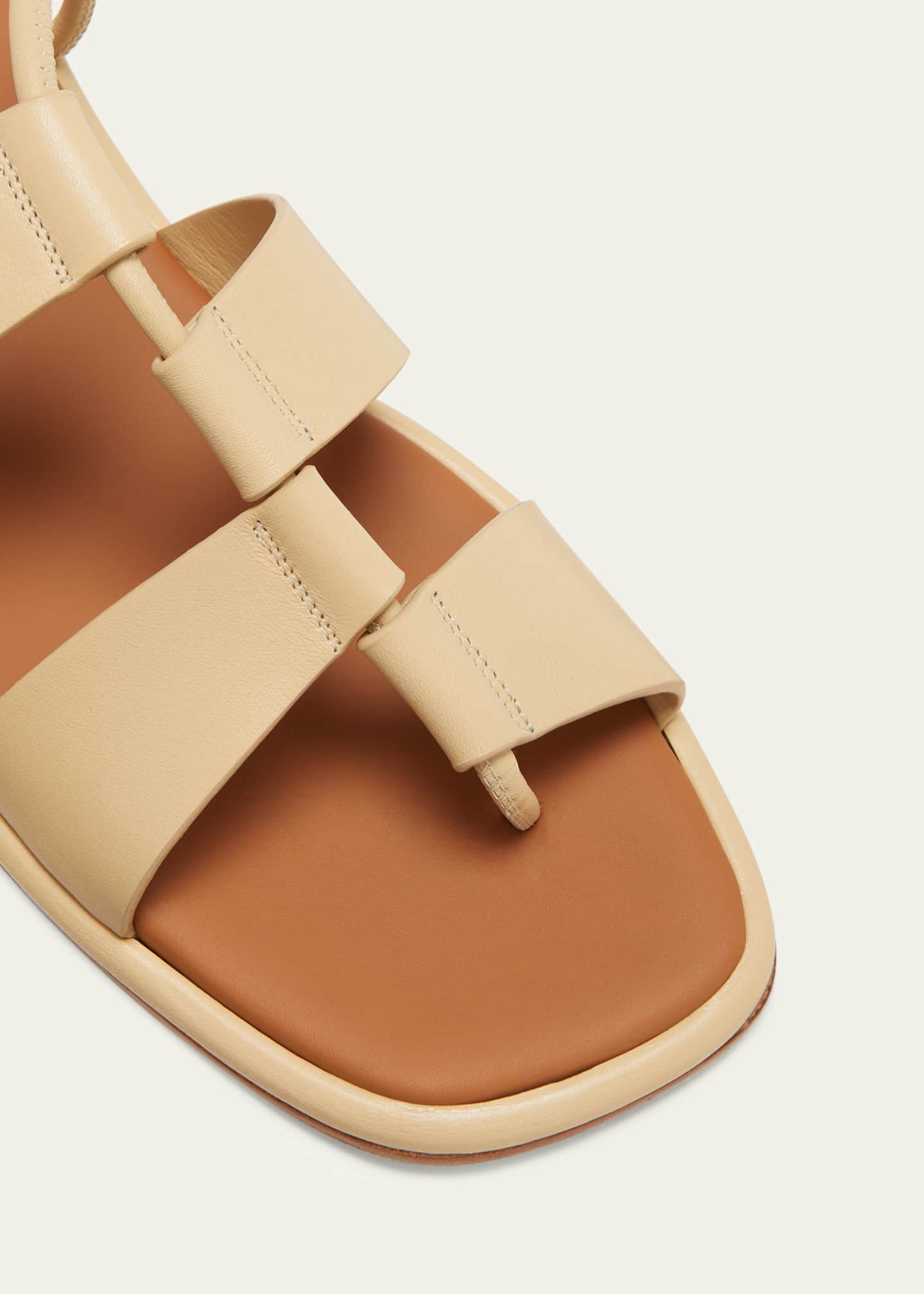 HEREU Lina Calfskin Thong Flat Sandals - Bergdorf Goodman