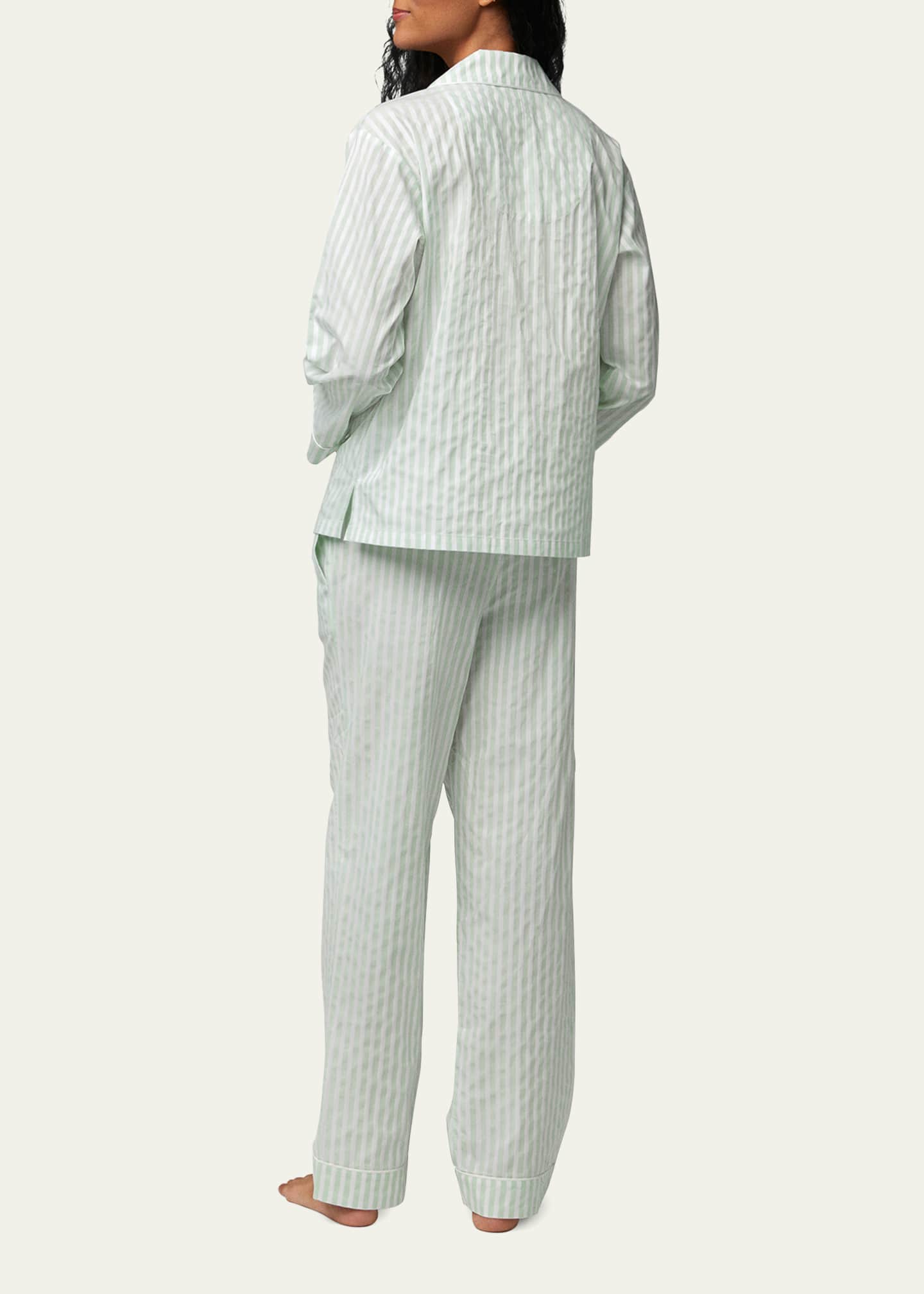 BedHead Pajamas Striped Puckered Organic Cotton Pajama Set - Bergdorf ...