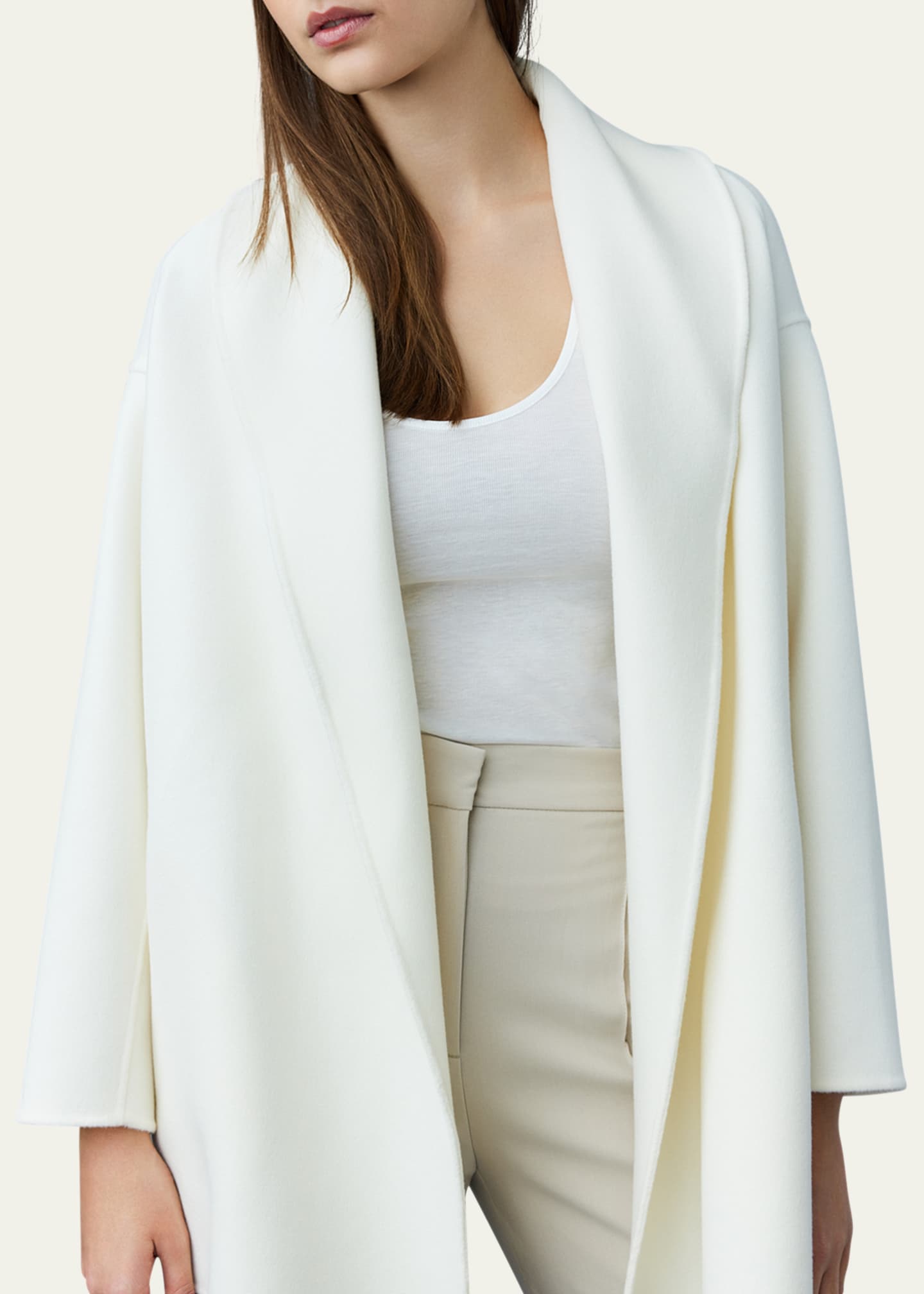 Mackage Tyra Double-Face Wool Wrap Coat with Tie Belt - Bergdorf Goodman