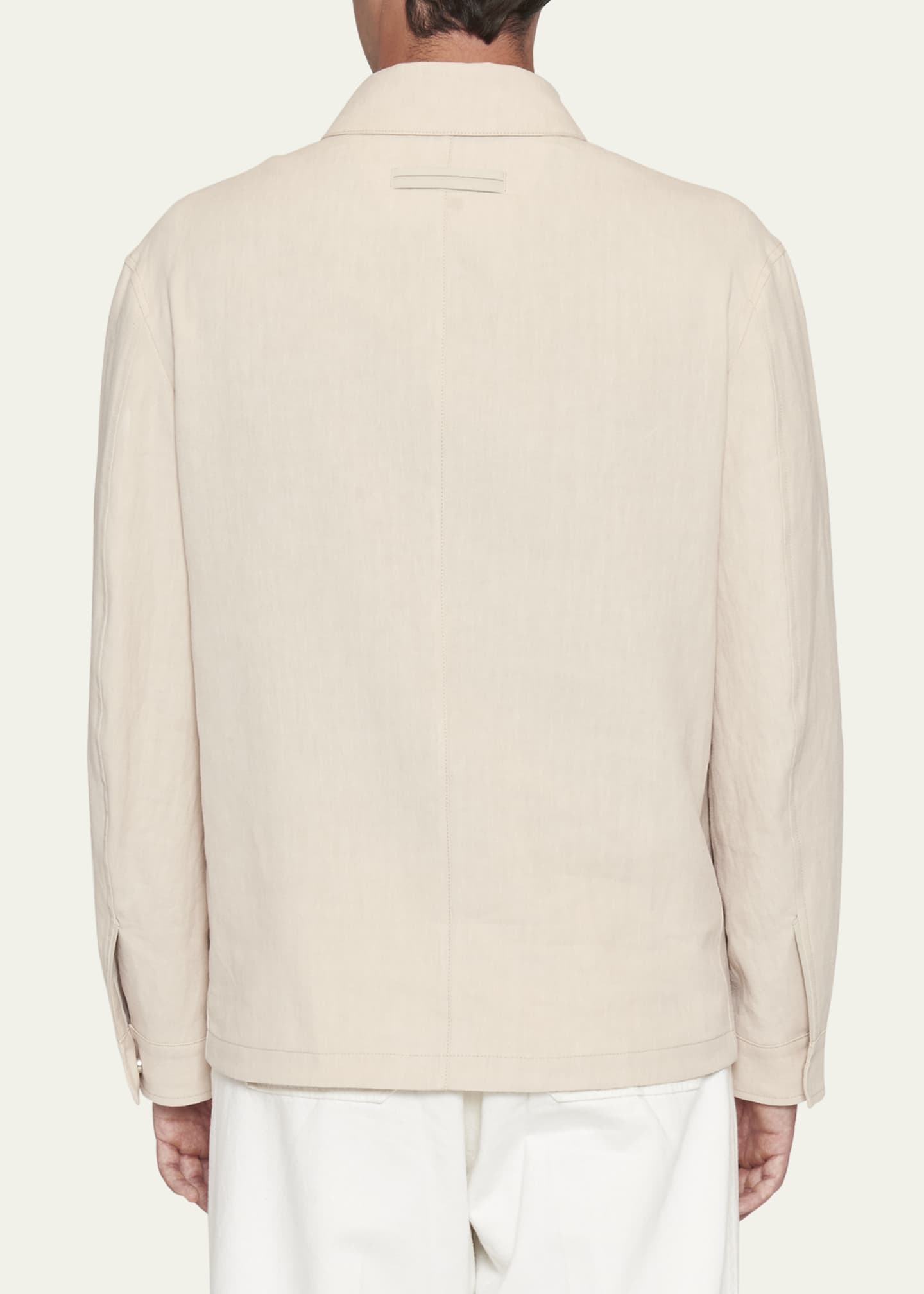 ZEGNA Men's Linen Field Jacket - Bergdorf Goodman