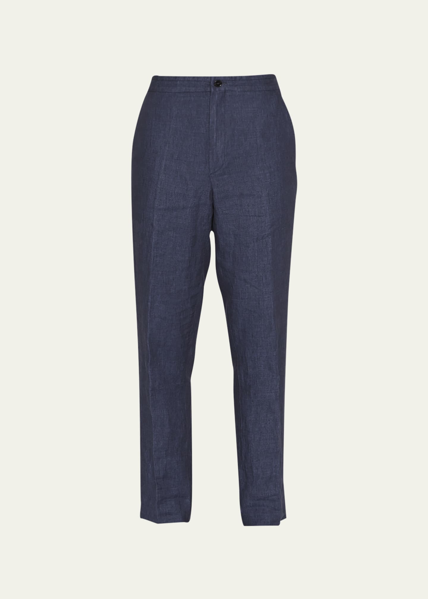 ZEGNA Men's Solid Linen Drawstring Pants - Bergdorf Goodman