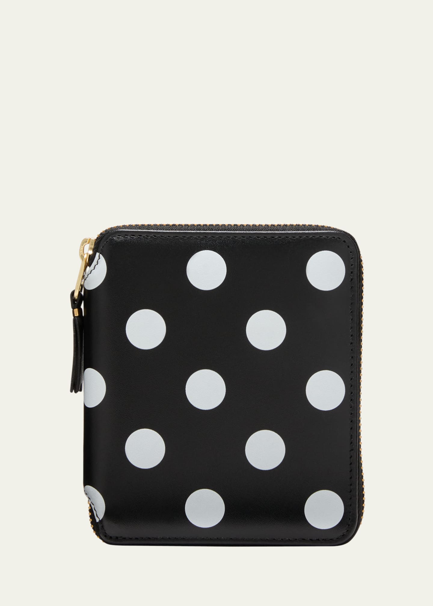 CDG Play Polka Dot Printed Leather Zip Wallet - Bergdorf Goodman