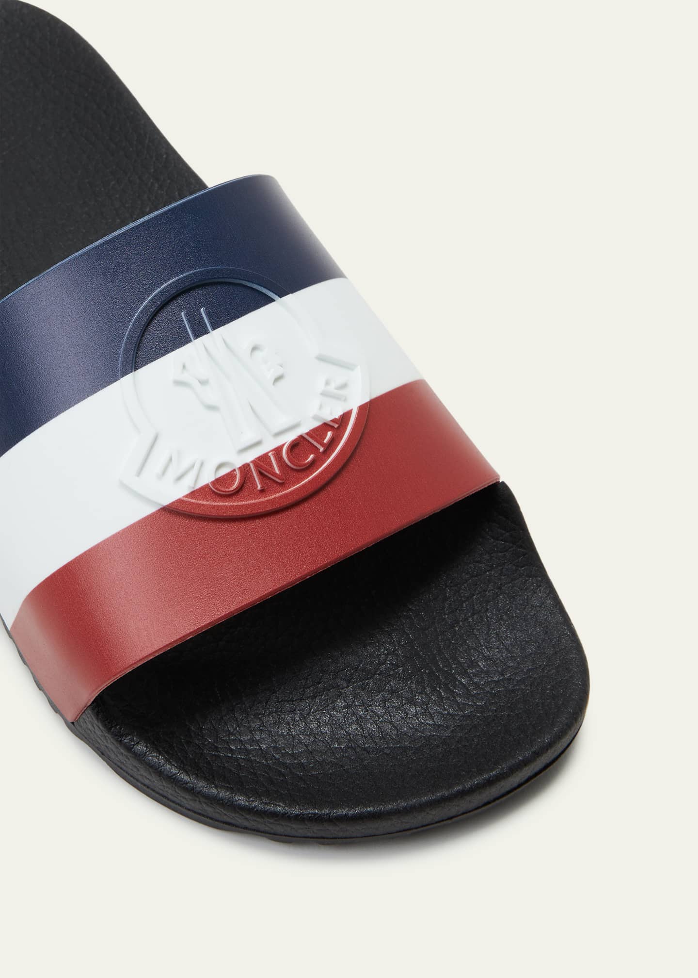 Moncler Kid's Petit Basile Logo Slides, Toddlers/Kids - Bergdorf Goodman