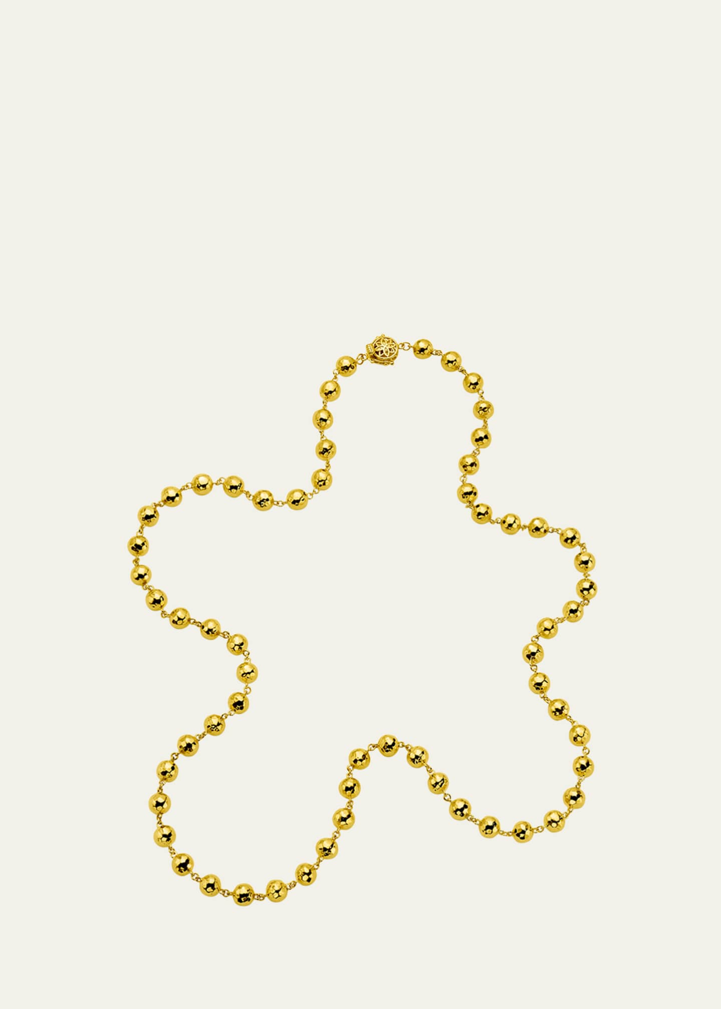 Buddha Mama 20K Hammered Ball Chain Necklace, 30"L - Bergdorf Goodman