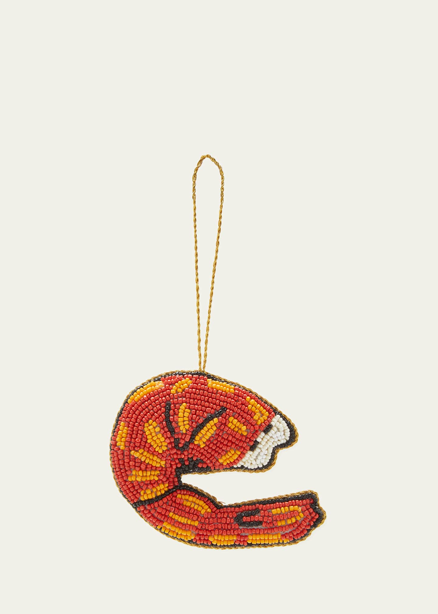 Sudha Pennathur Beaded Shrimp Christmas Ornament - Bergdorf Goodman