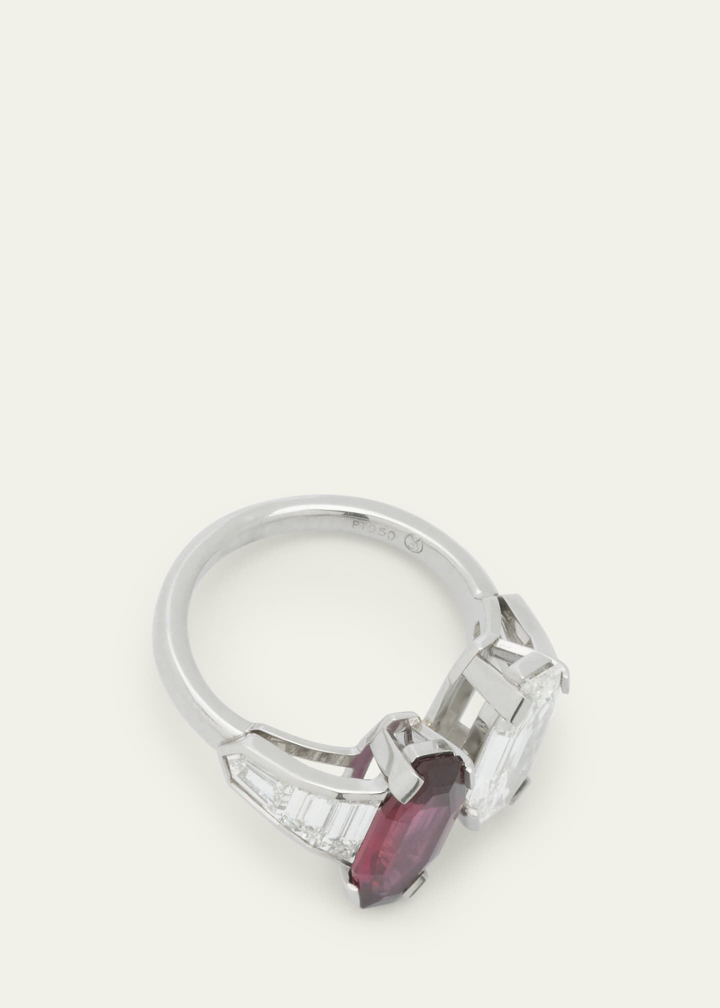 Bayco Platinum Ring With Mozambique Ruby and Diamonds - Bergdorf Goodman
