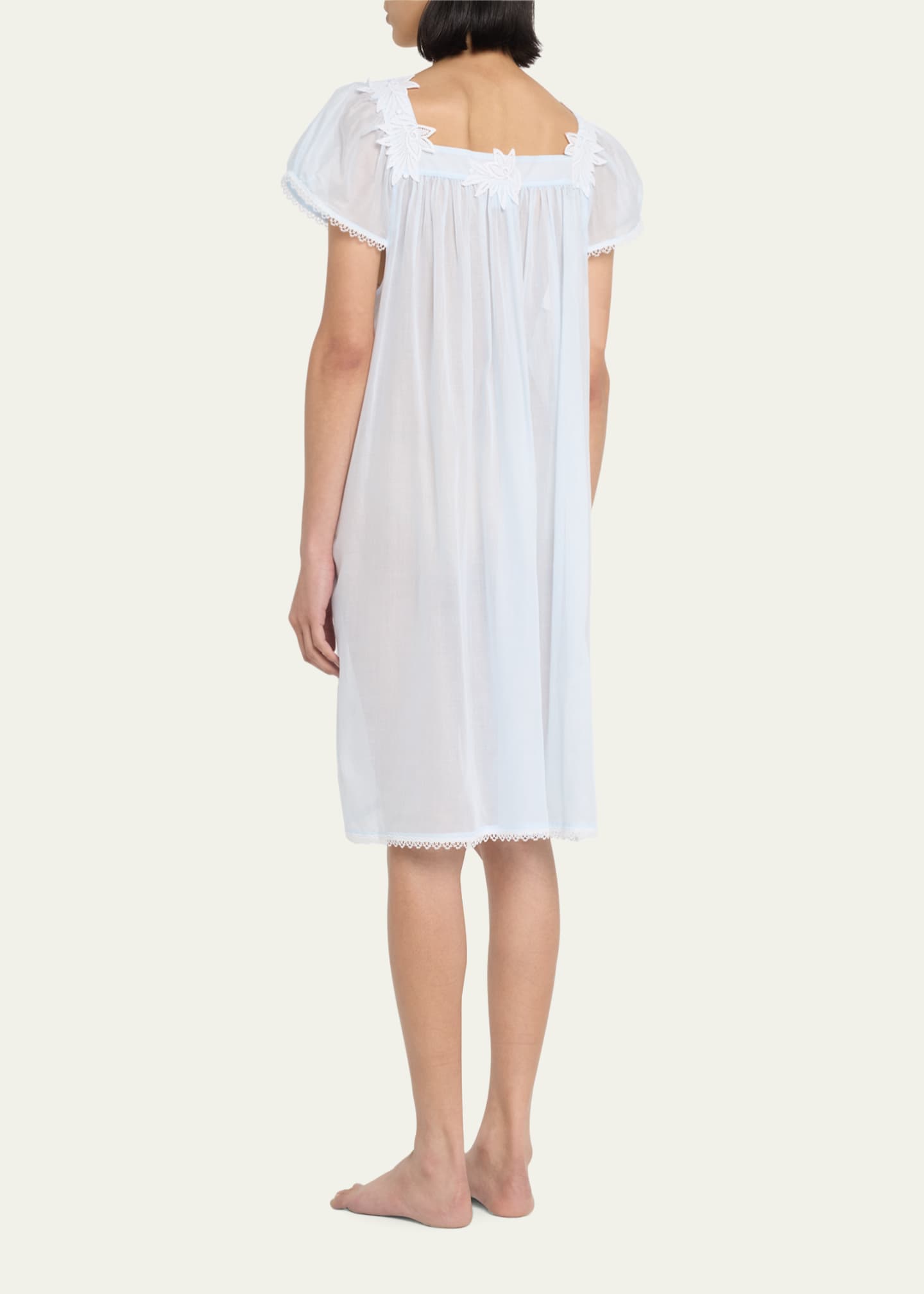 Celestine Florence 2 Ruched Lace-Trim Babydoll - Bergdorf Goodman