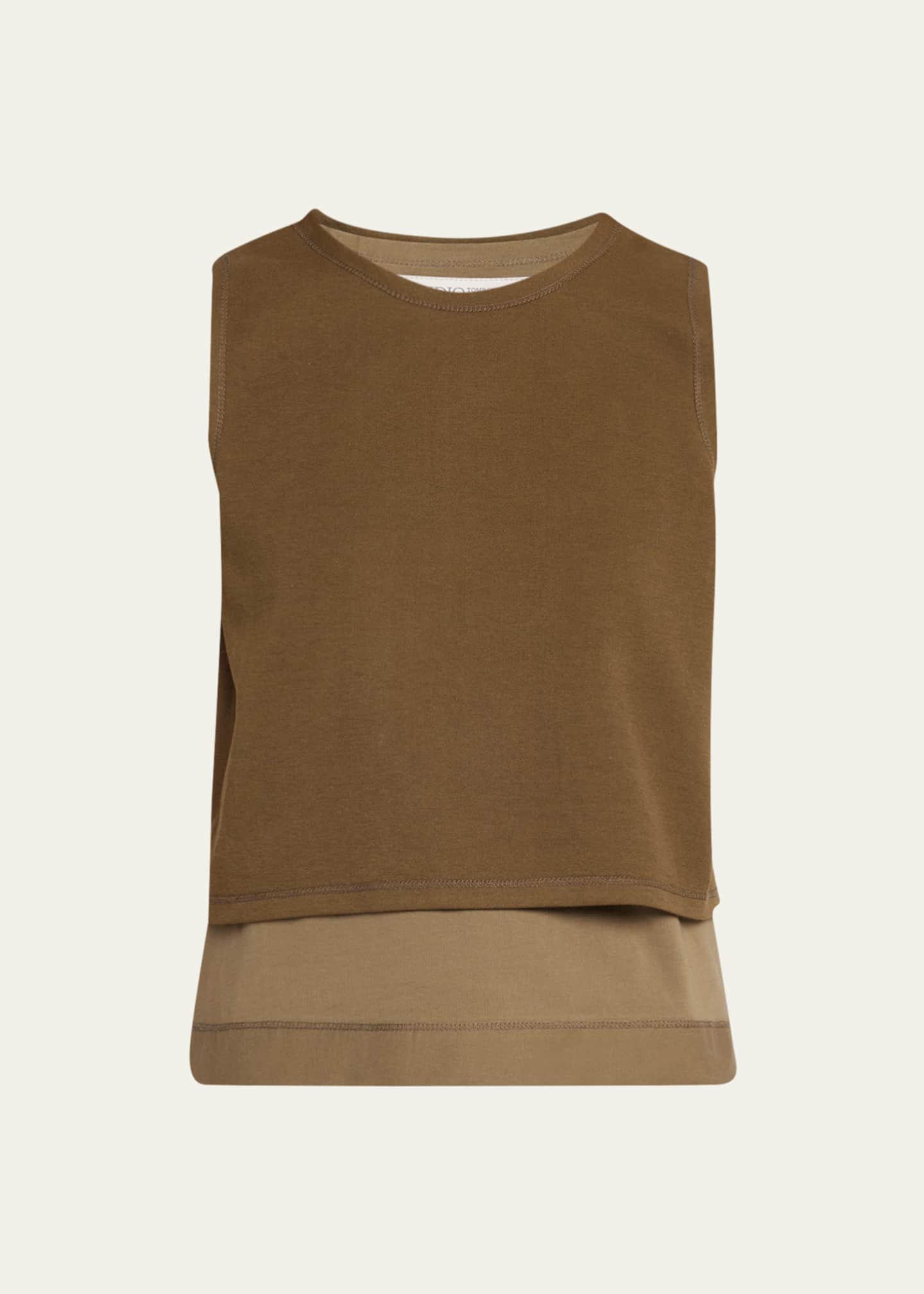 Studio Tomboy X Cut-Out Layered Tank Top - Bergdorf Goodman