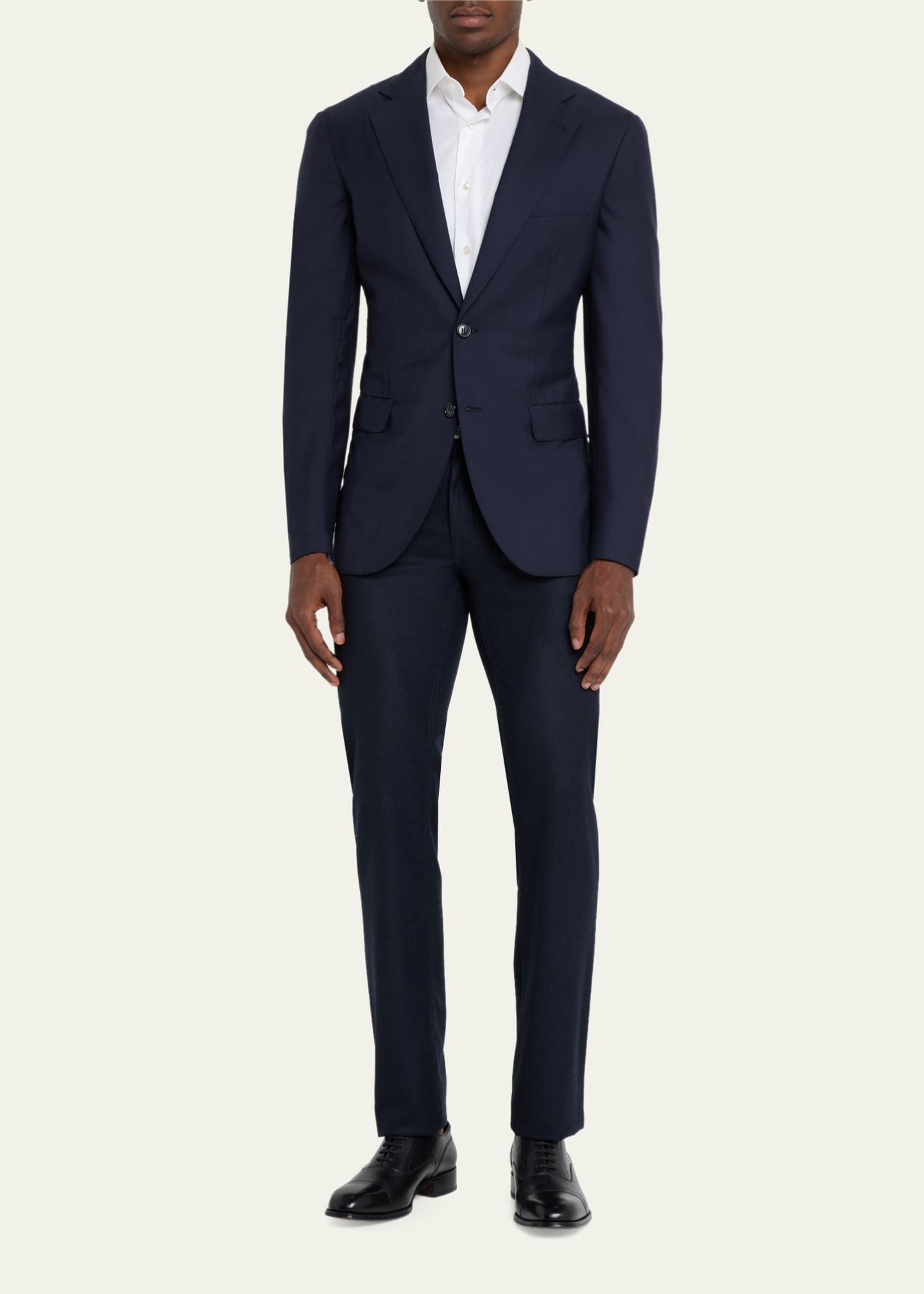 Brioni Men's Solid Wool-Silk Blazer - Bergdorf Goodman