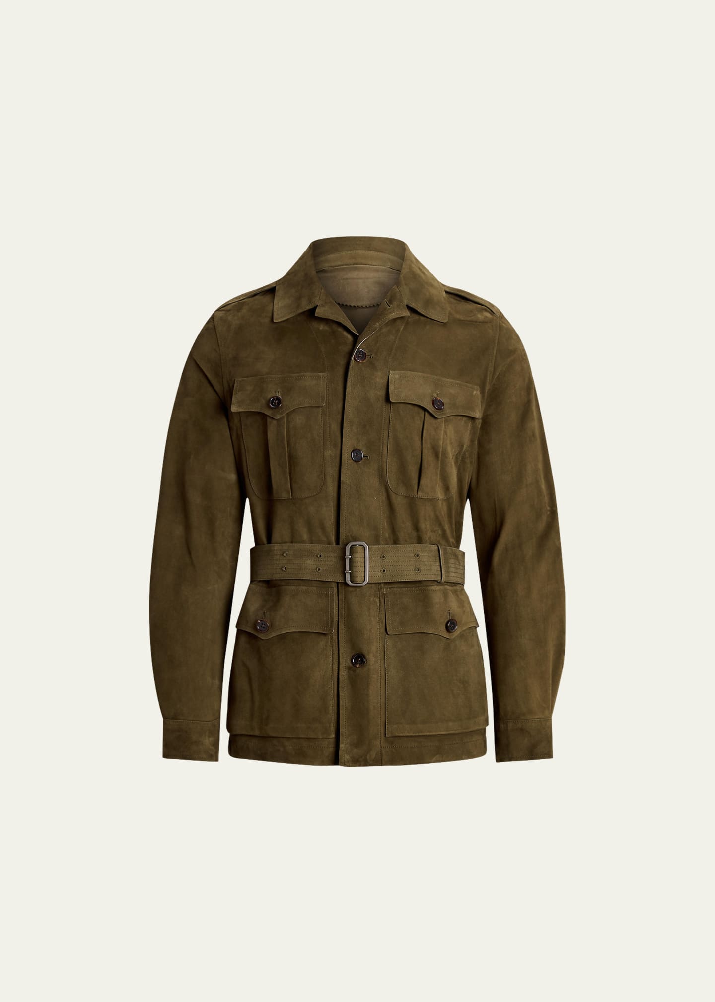 Ralph Lauren Purple Label Men's Suede Safari Jacket - Bergdorf Goodman