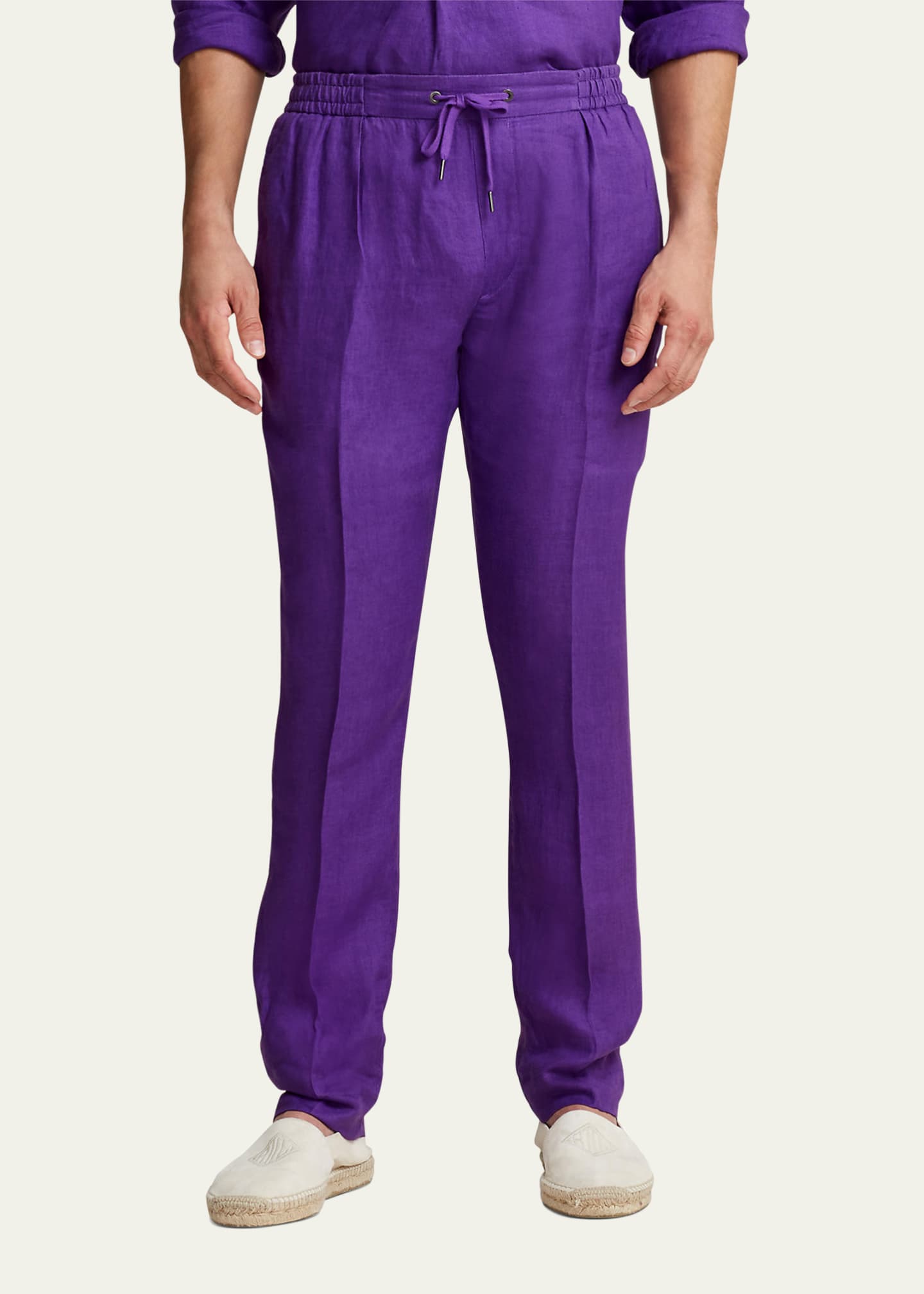 Ralph Lauren Purple Label Men's Dorset Rumpled Linen Pants - Bergdorf ...