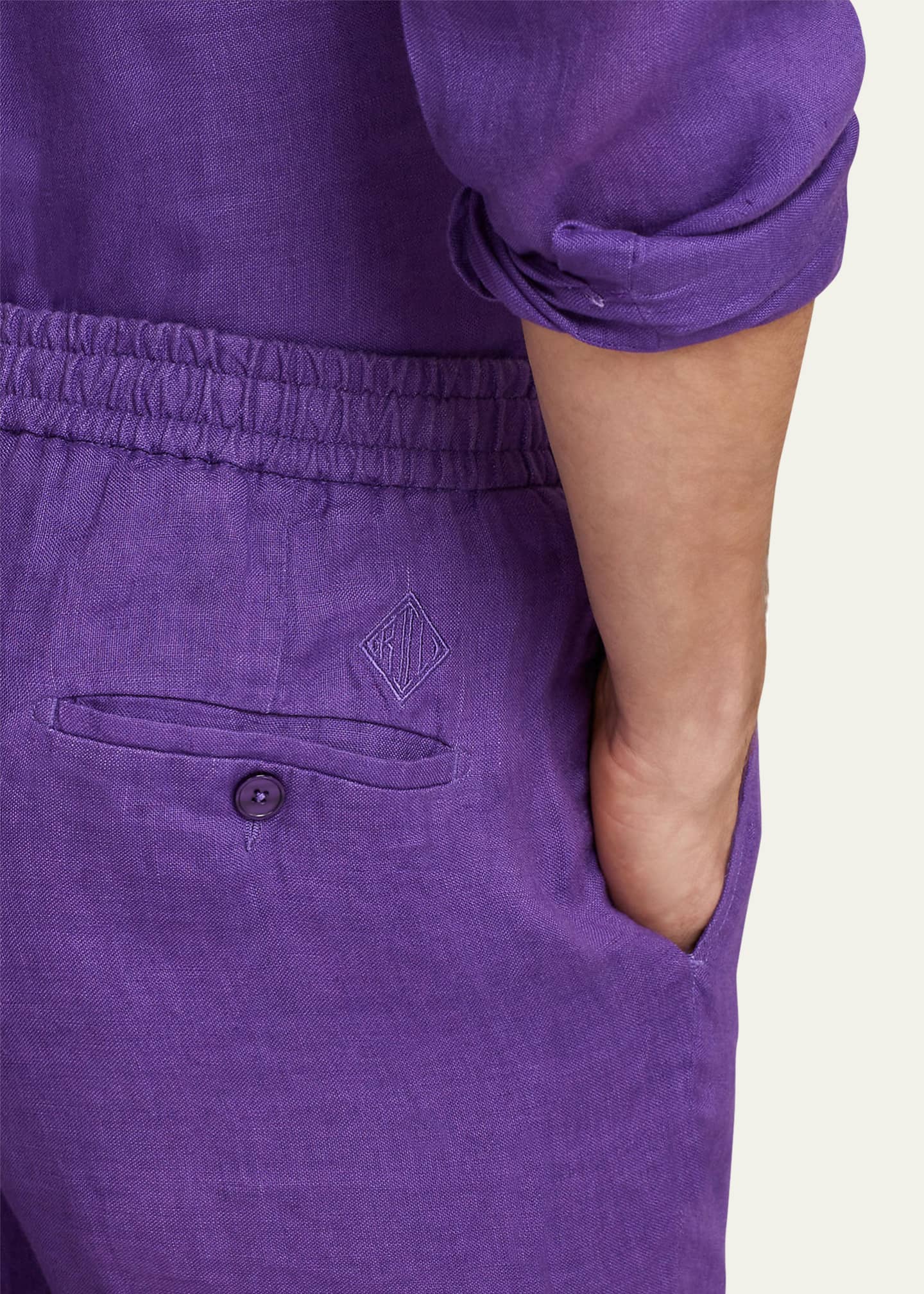 Ralph Lauren Purple Label Men's Dorset Rumpled Linen Pants - Bergdorf ...