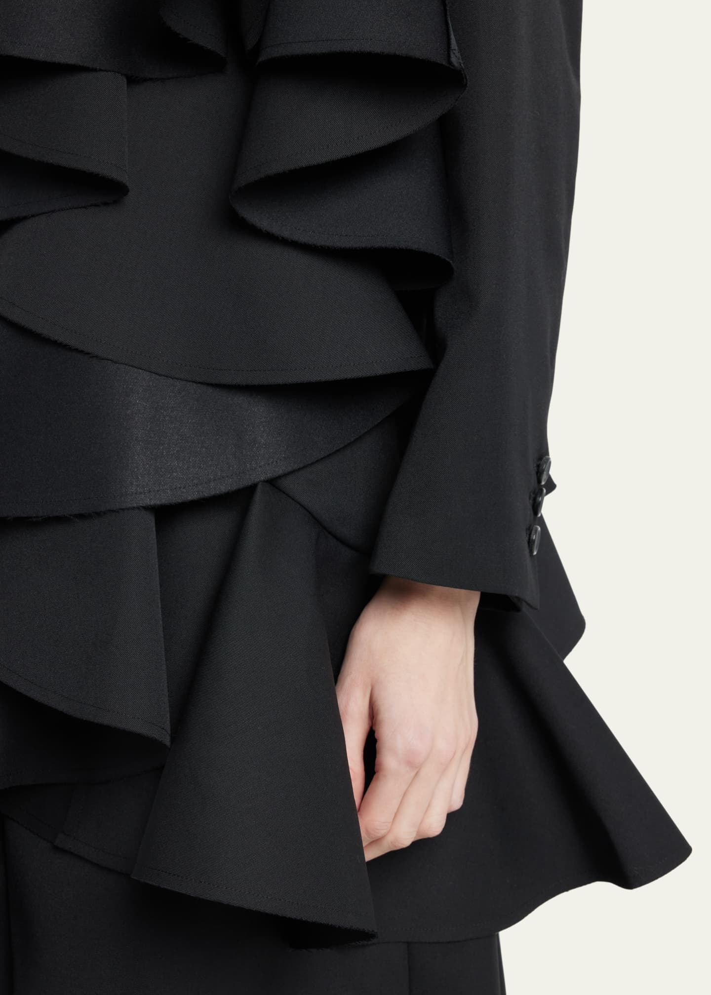 Comme des Garcons Tiered Ruffle Coat - Bergdorf Goodman