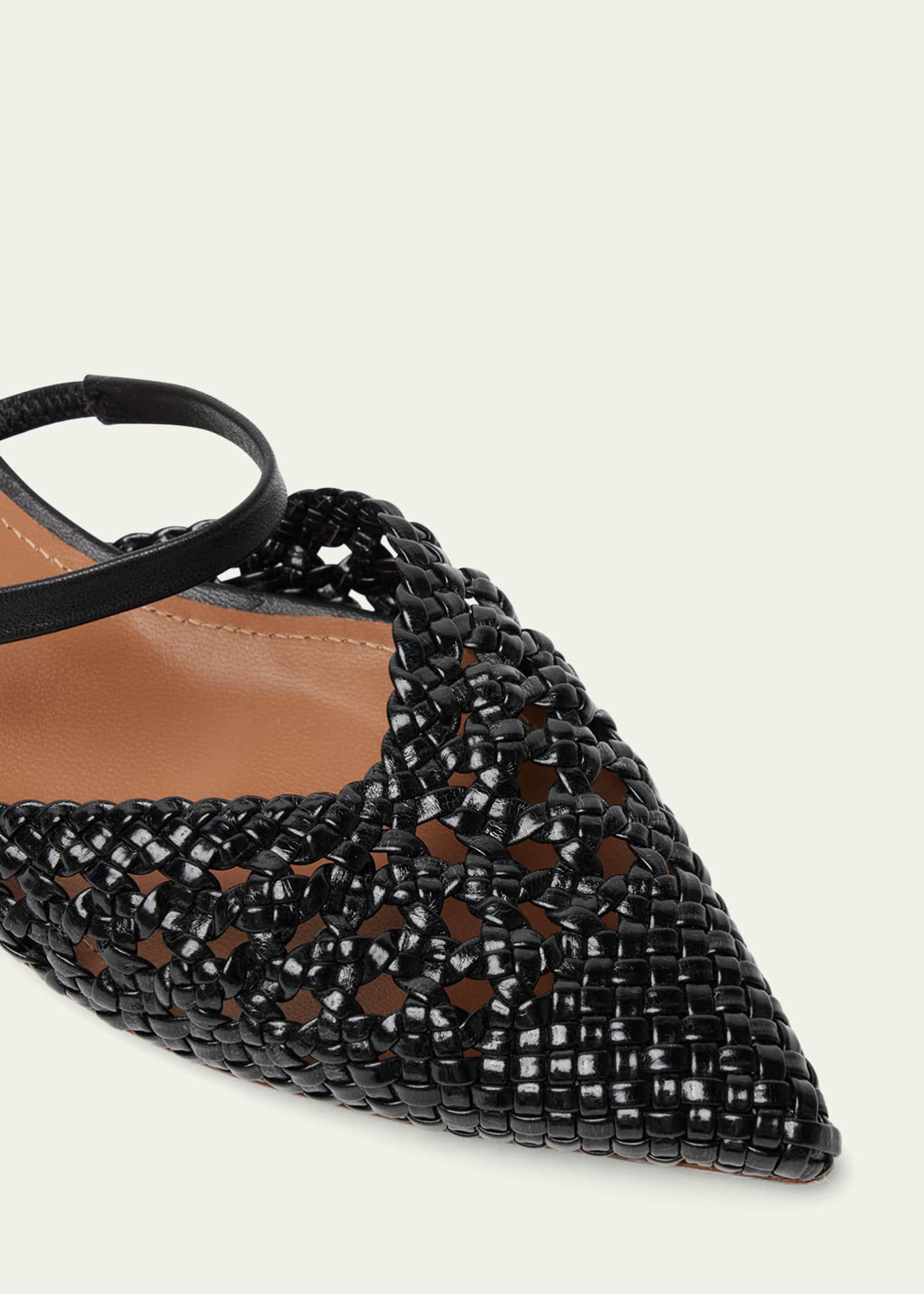 Malone Souliers Braided Leather Ballerina Mules - Bergdorf Goodman