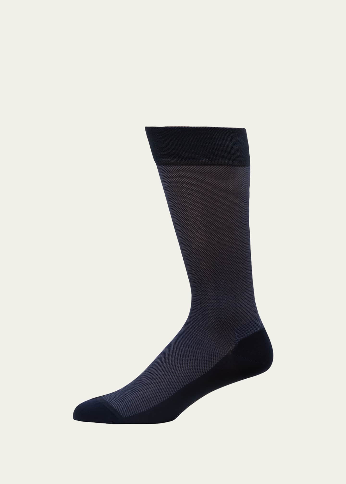 Marcoliani Men's Modal Pique Mid-Calf Socks - Bergdorf Goodman