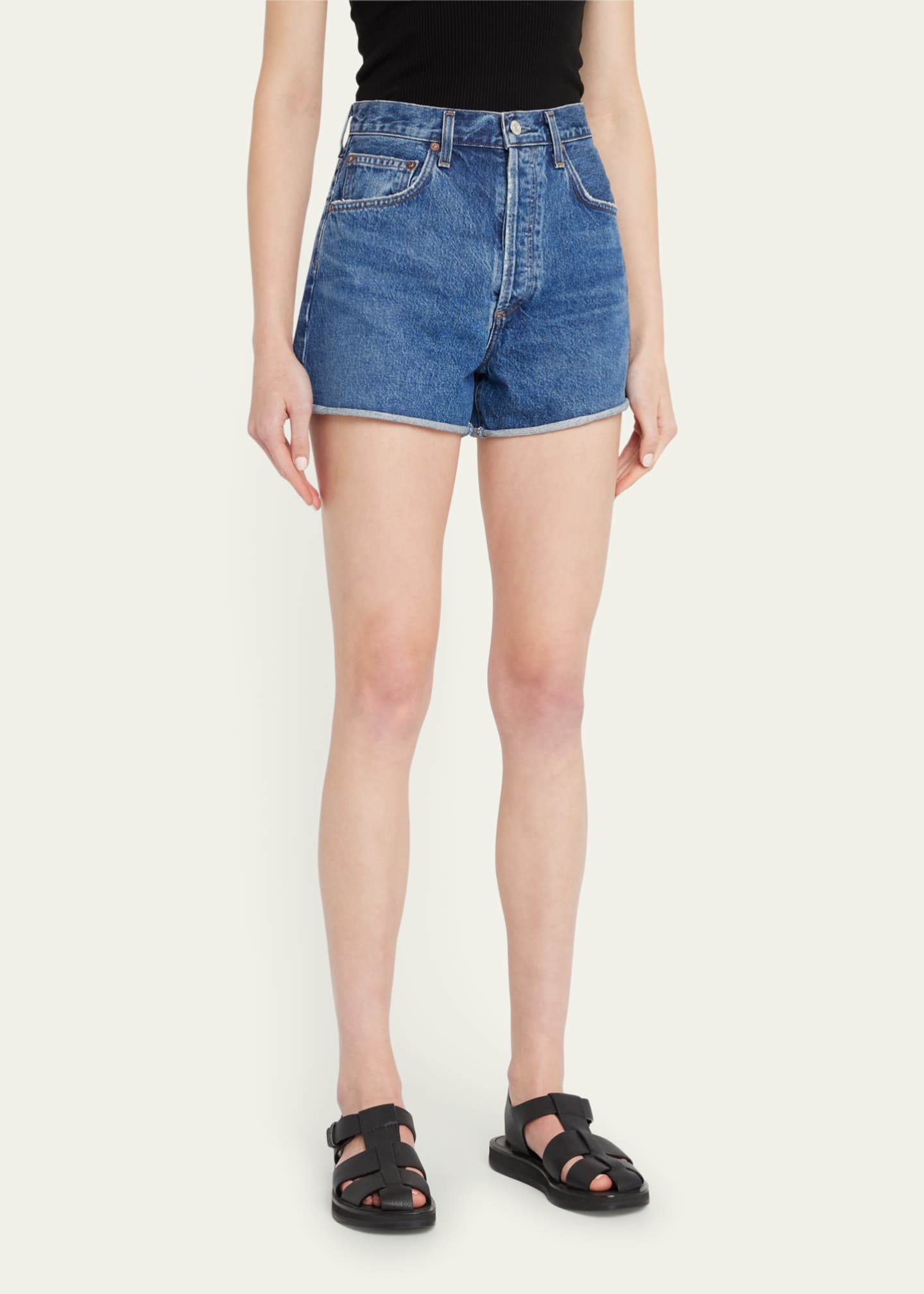 AGOLDE Dee Vintage Denim Shorts - Bergdorf Goodman