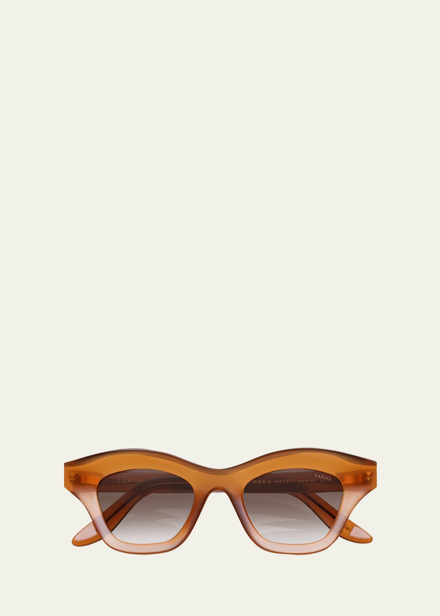 LAPIMA Tessa Petite Terra Acetate Cat-Eye Sunglasses - Bergdorf Goodman