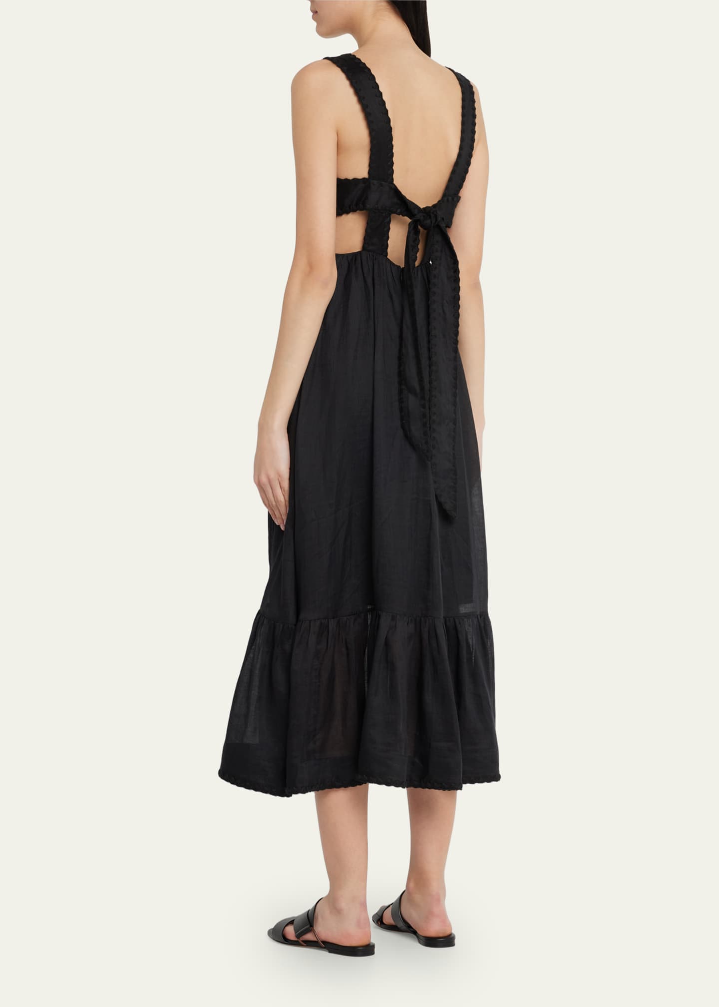 Zimmermann Chintz Tiered Midi Dress - Bergdorf Goodman