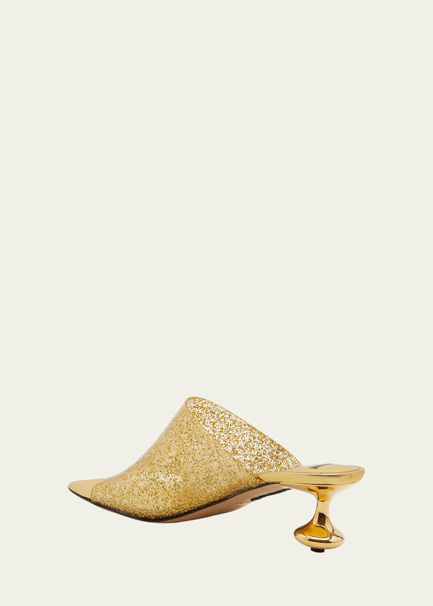 Loewe Toy Glitter Drop Stiletto Mules - Bergdorf Goodman