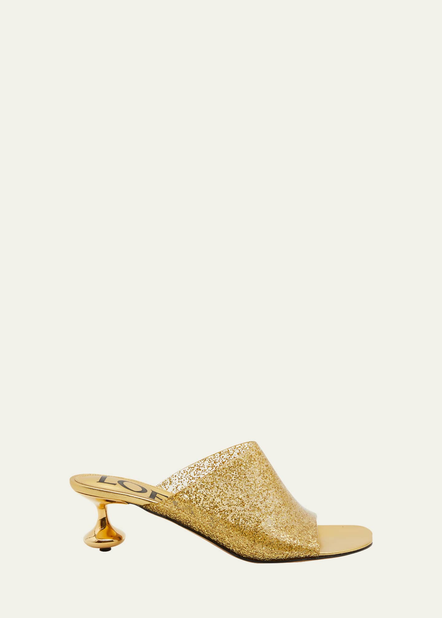 Loewe Toy Glitter Drop Stiletto Mules - Bergdorf Goodman