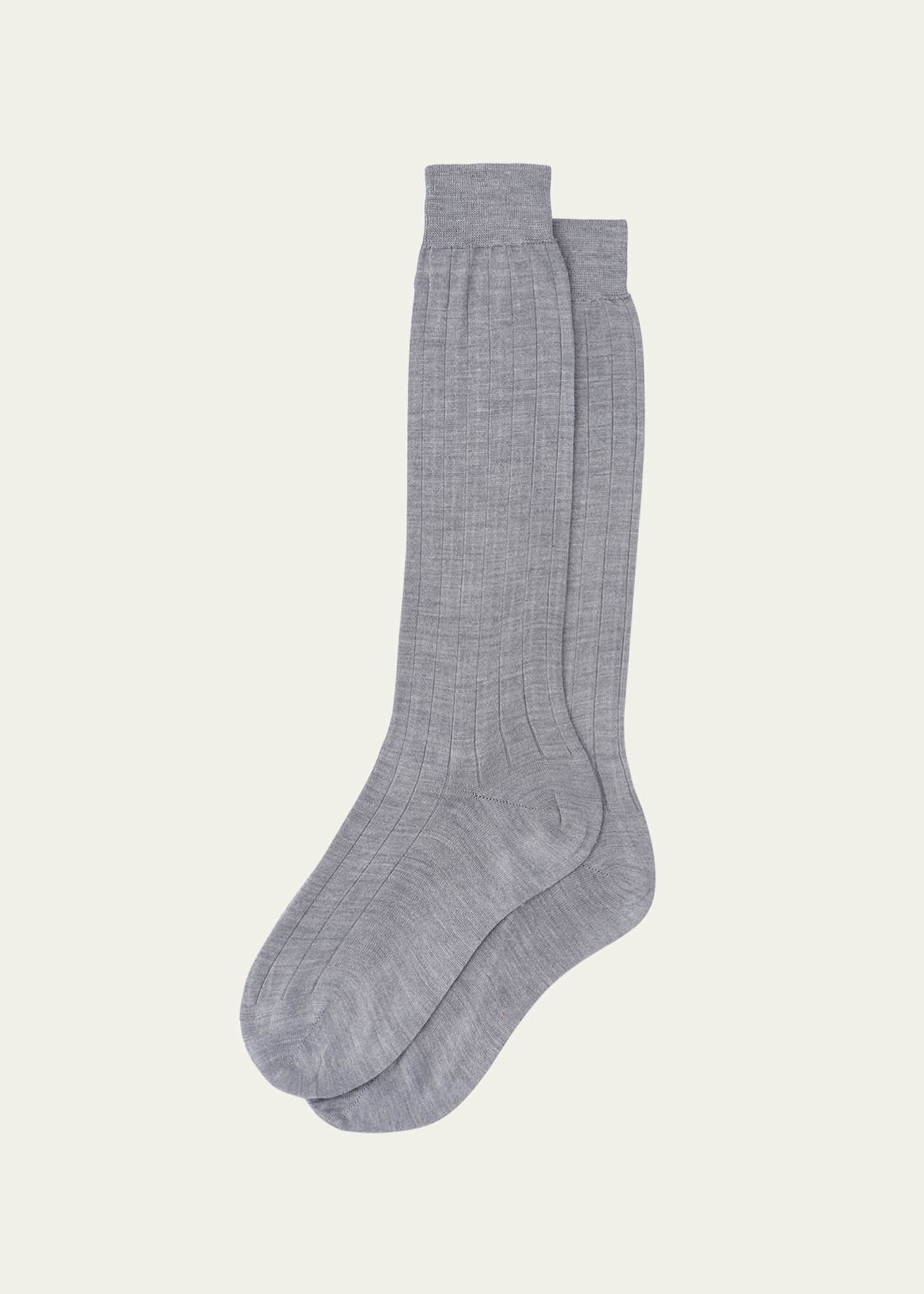 Miu Miu Ribbed Silk Socks - Bergdorf Goodman