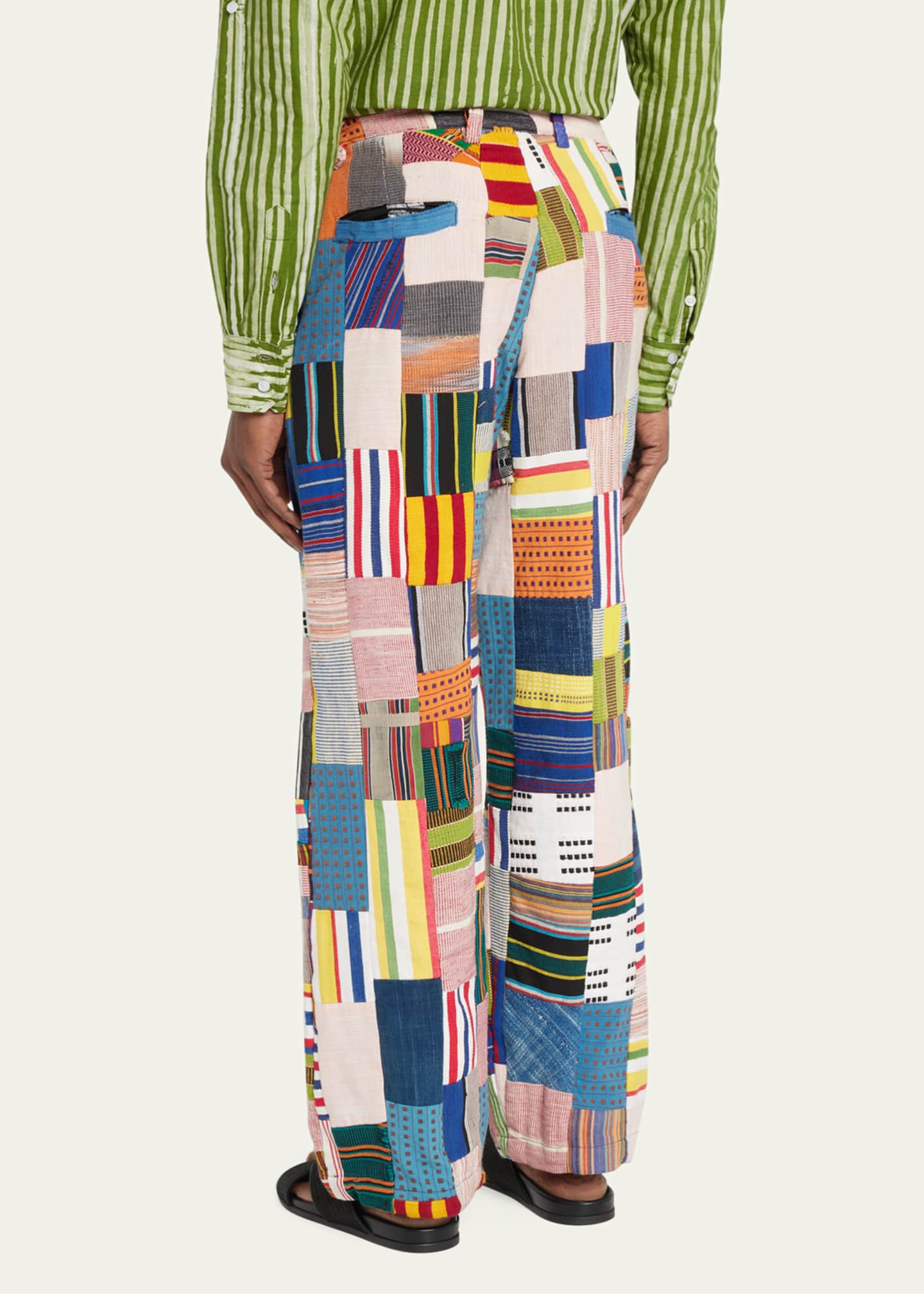 Studio 189 Men's Patchwork Bolaji Pants - Bergdorf Goodman