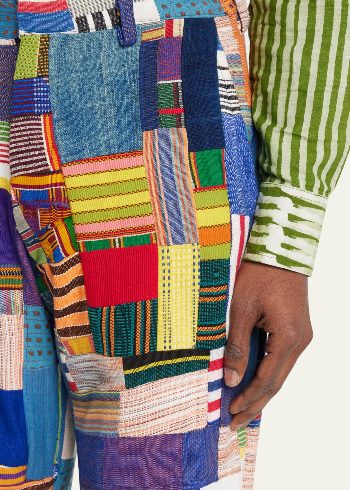 Studio 189 Men's Patchwork Bolaji Pants - Bergdorf Goodman