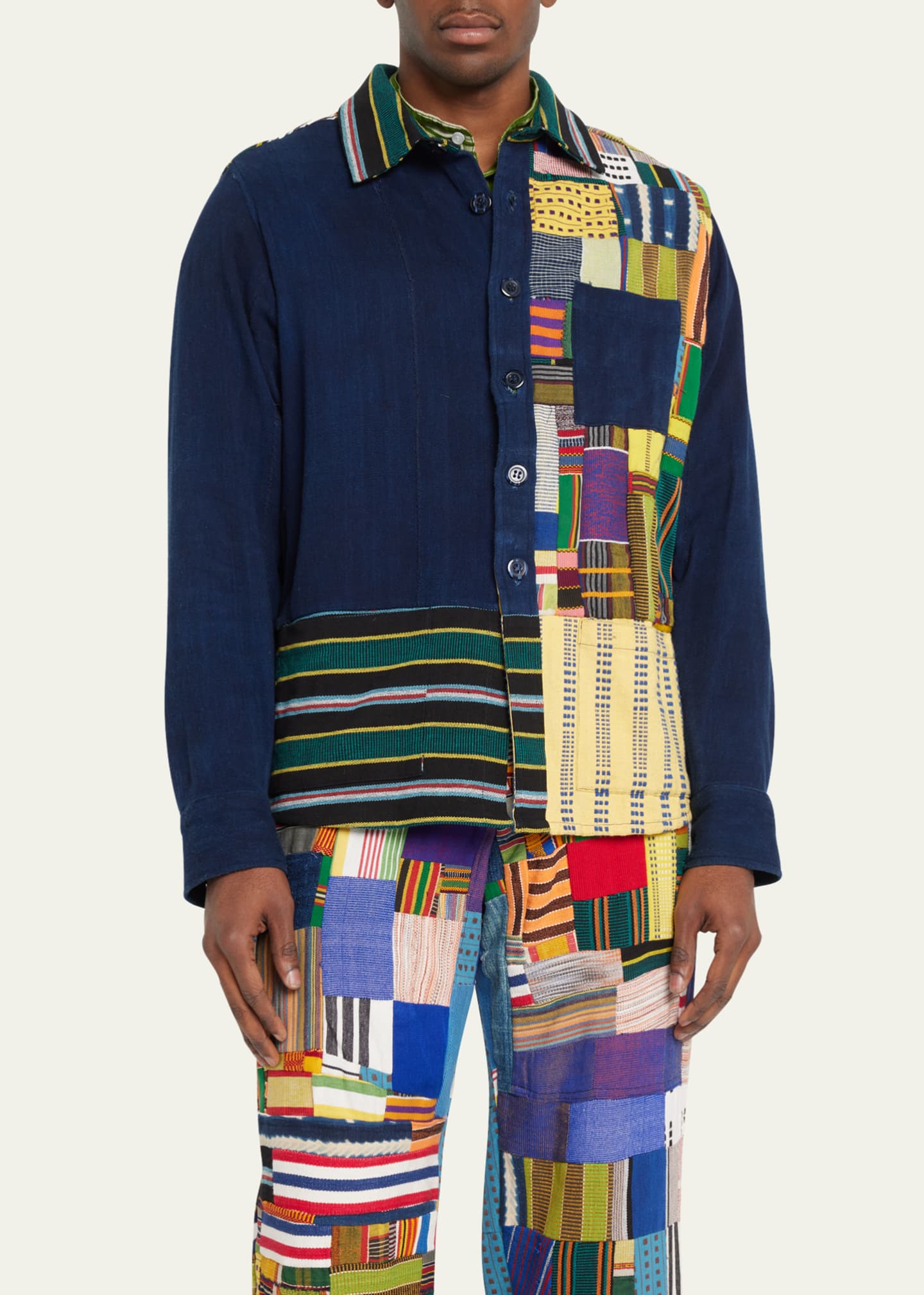 Studio 189 Men's Patchwork Chore Jacket - Bergdorf Goodman