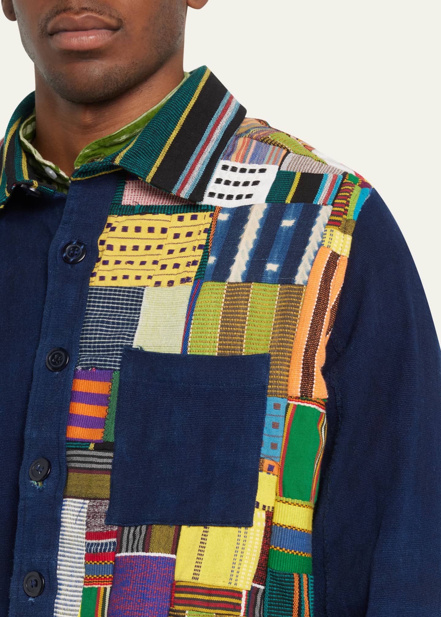 Studio 189 Men's Patchwork Chore Jacket - Bergdorf Goodman