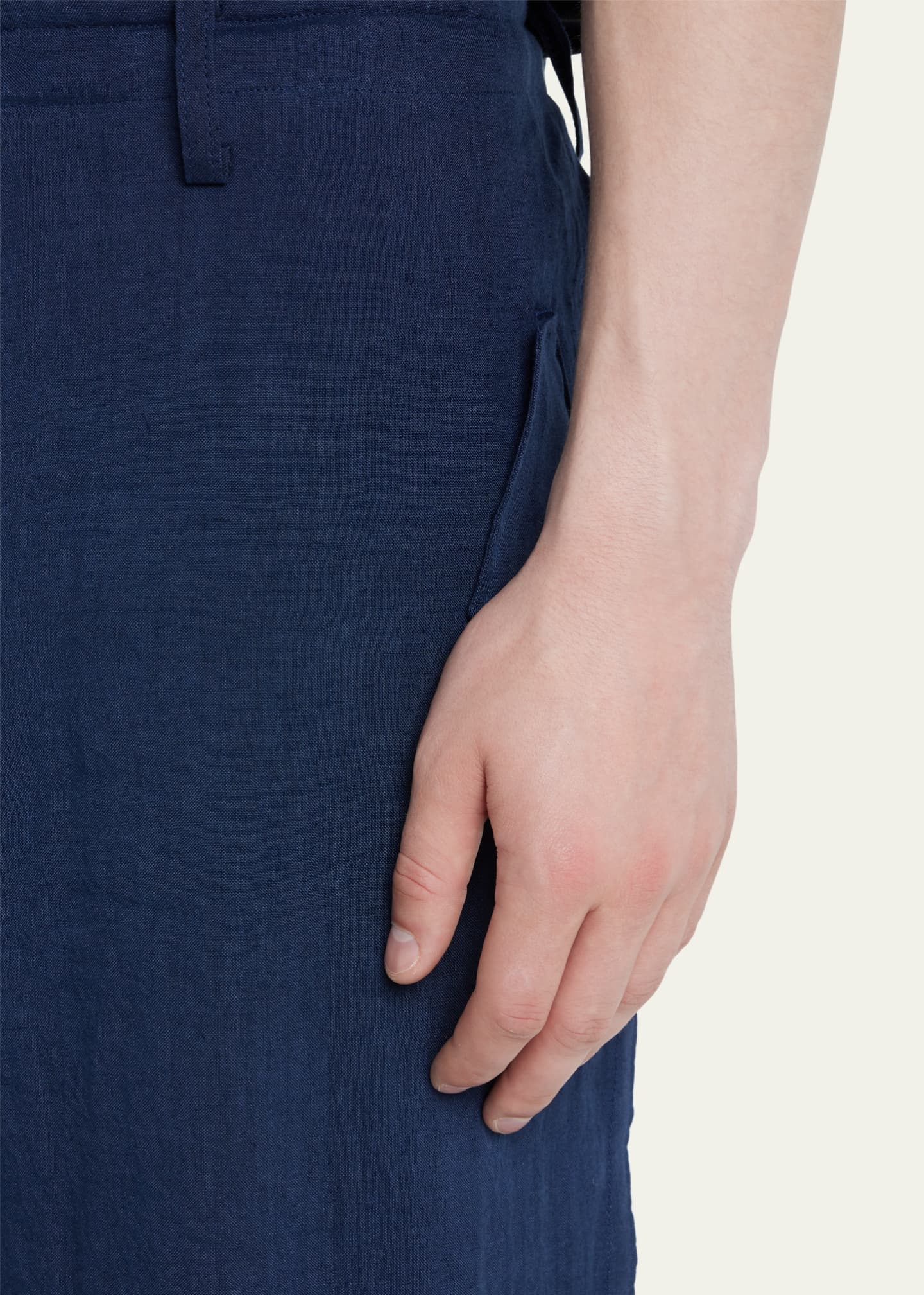 Yohji Yamamoto Men's Linen-Ramie Pants with Gathered Waist - Bergdorf ...