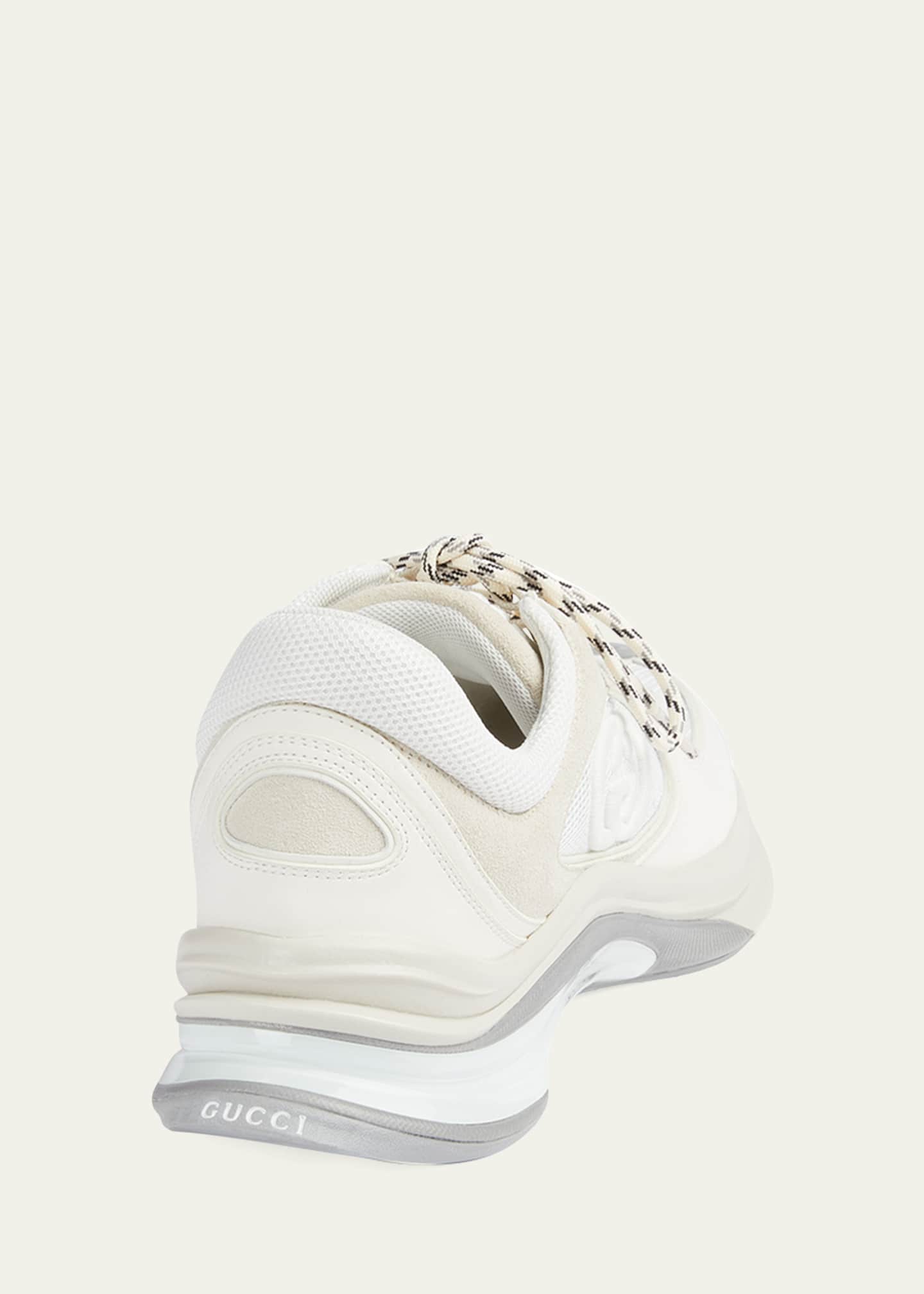 Gucci Men's Run Premium Mesh and Suede GG Runner Sneakers - Bergdorf ...