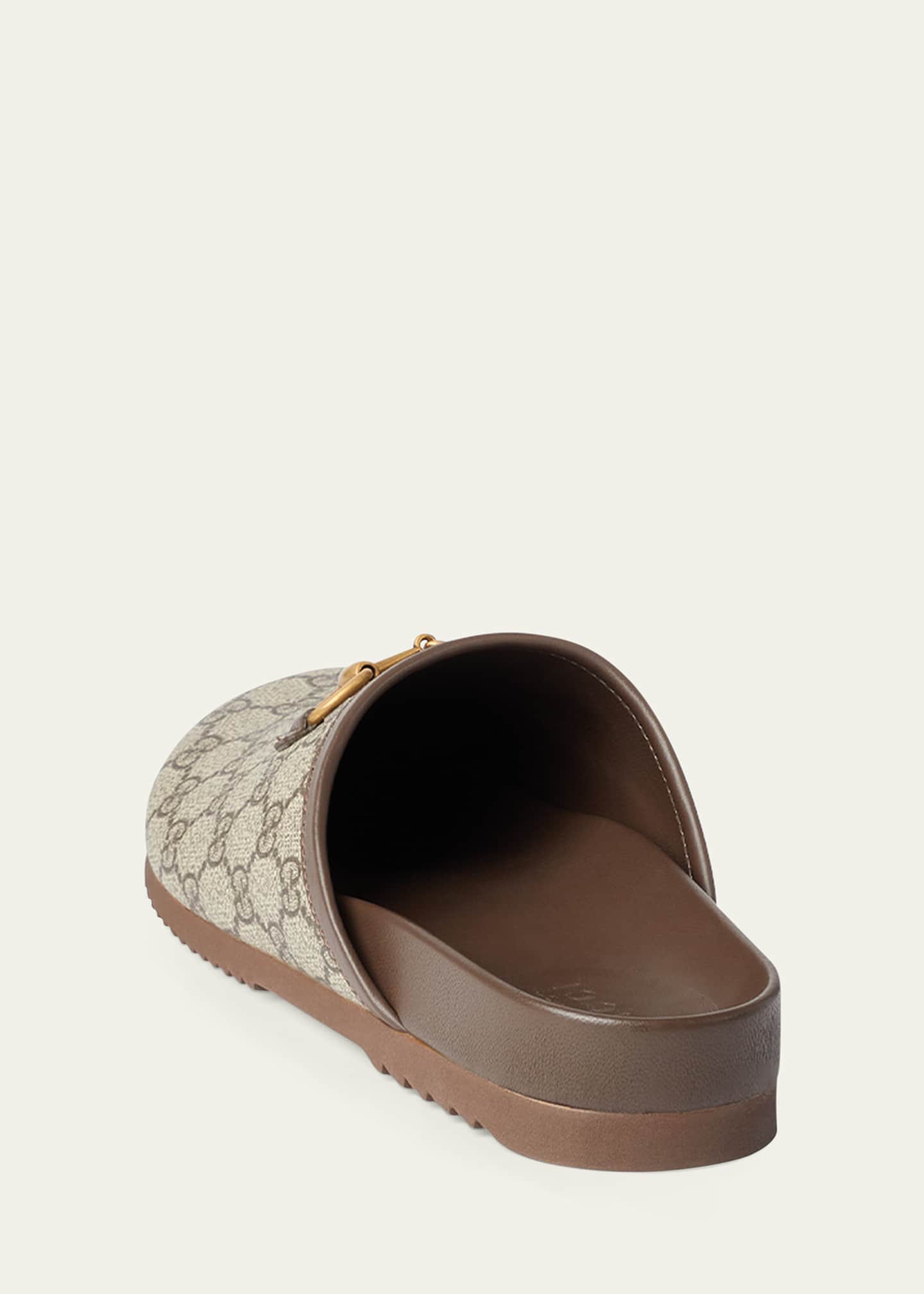Gucci Men's River GG Horsebit Slippers - Bergdorf Goodman