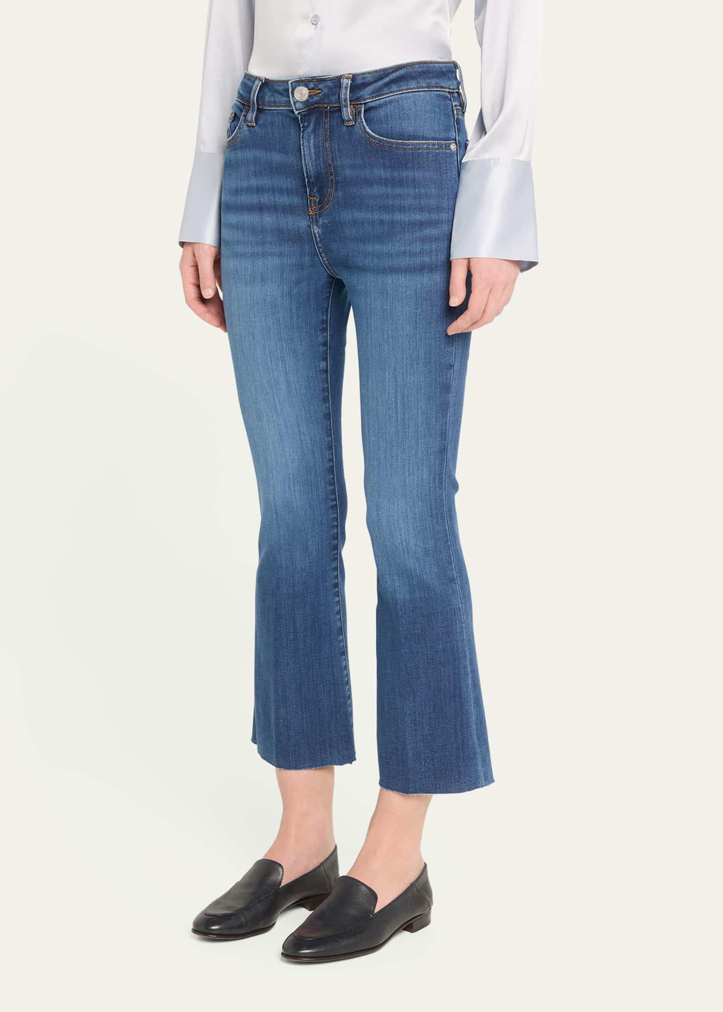 FRAME Le Crop Mini Boot Raw After Jeans - Bergdorf Goodman