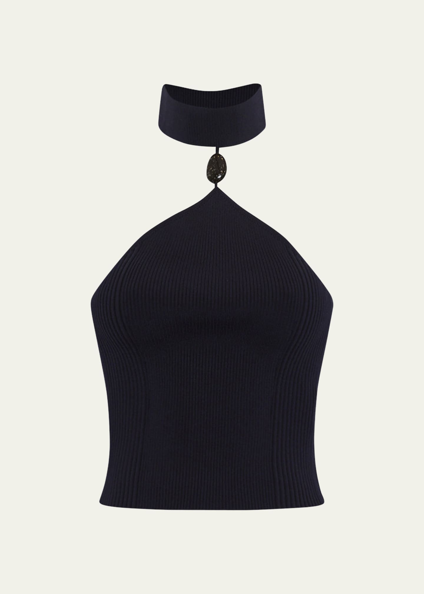 SIMKHAI Rubie Compact Rib Mock-Neck Top - Bergdorf Goodman
