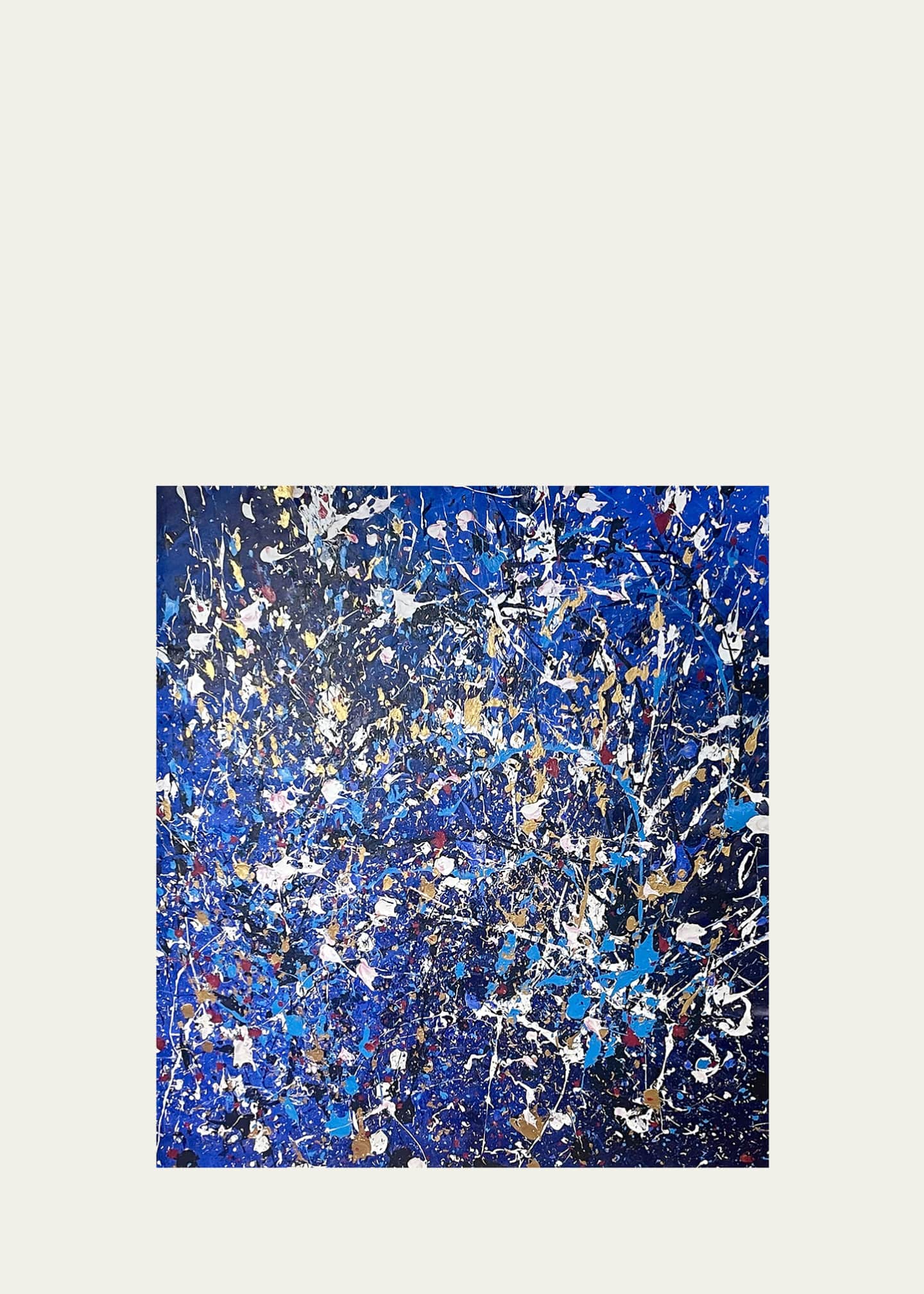 Contemporary Art Projects USA "Blue Moon" Original Painting - Bergdorf ...
