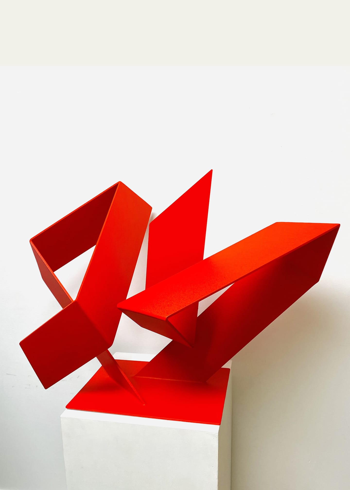 Contemporary Art Projects USA "Red Flat Line 2273" Sculpture by Luis ...