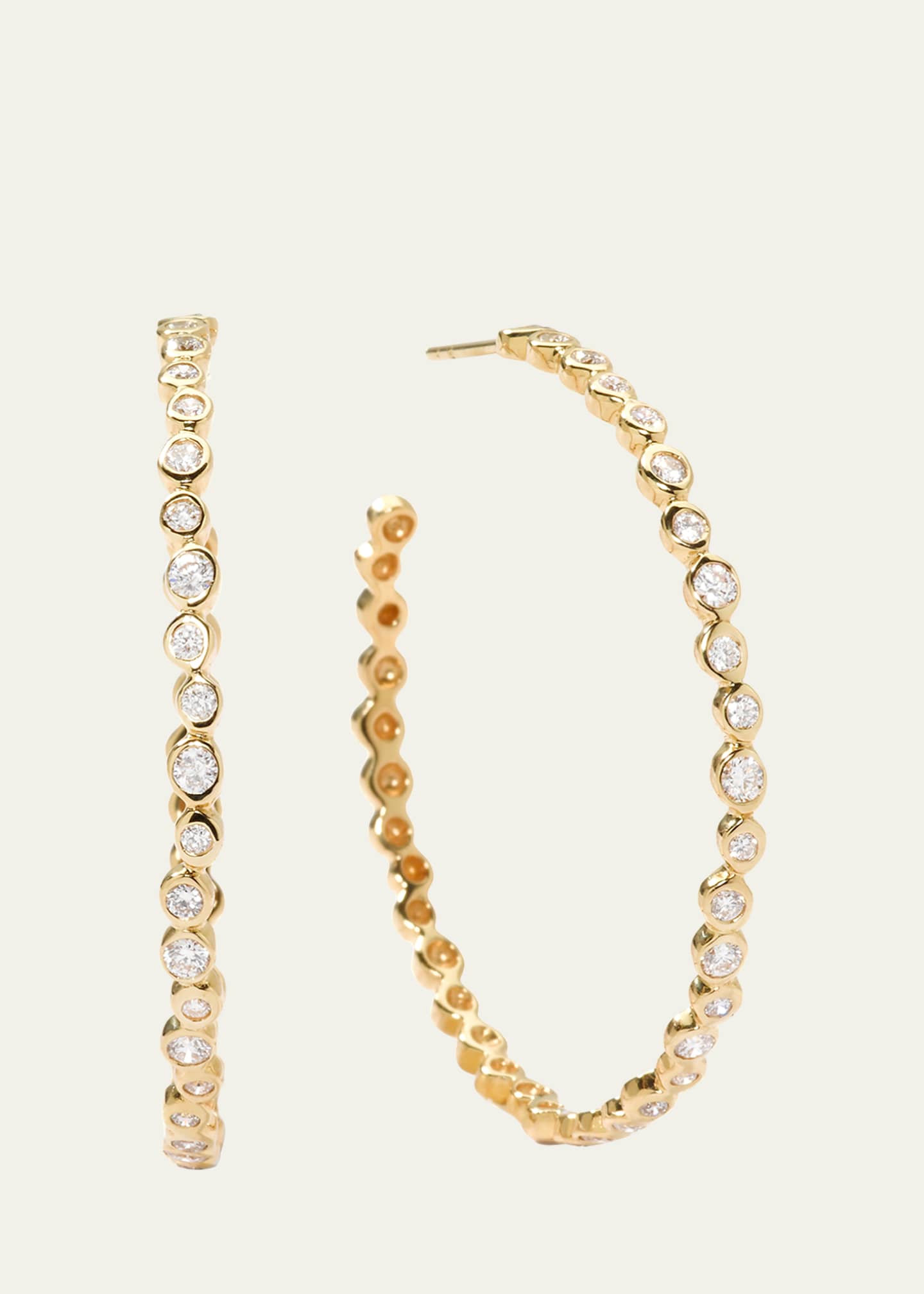 Ippolita 18K Starlet Diamond Hoop Earrings - Bergdorf Goodman