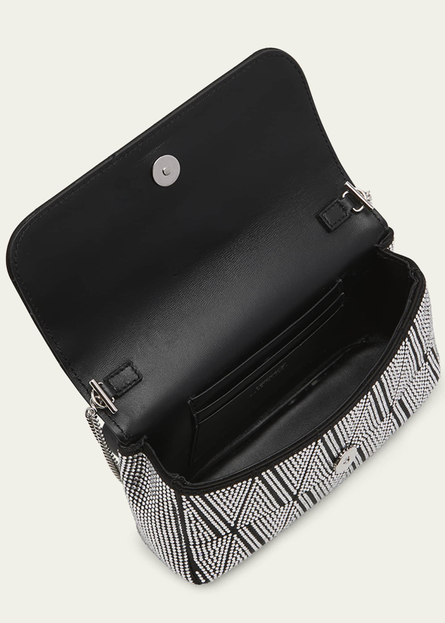 Versace Virtus Mini Embellished Canvas Shoulder Bag - Bergdorf Goodman