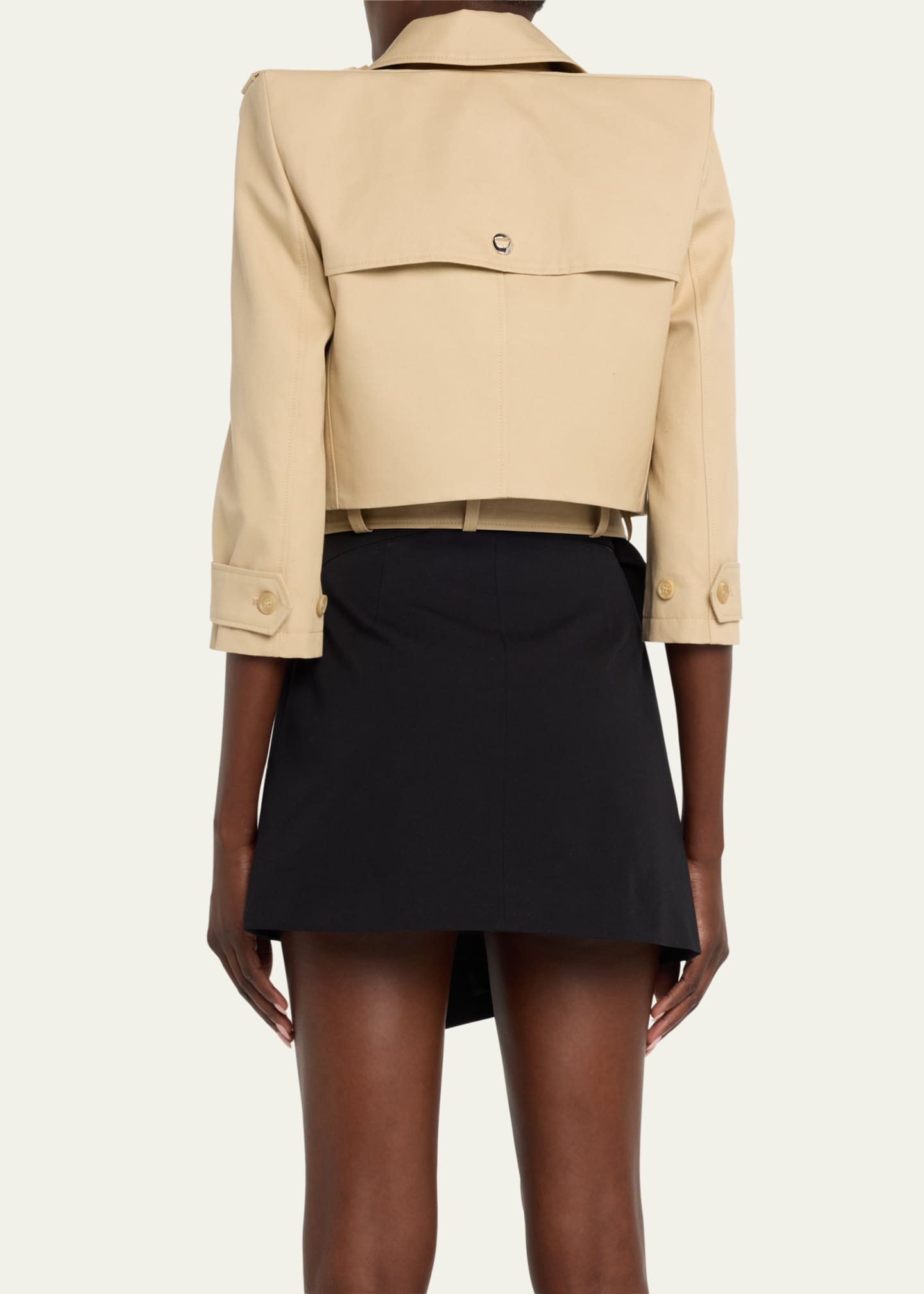 Coperni Power Short Belted Trench Jacket - Bergdorf Goodman