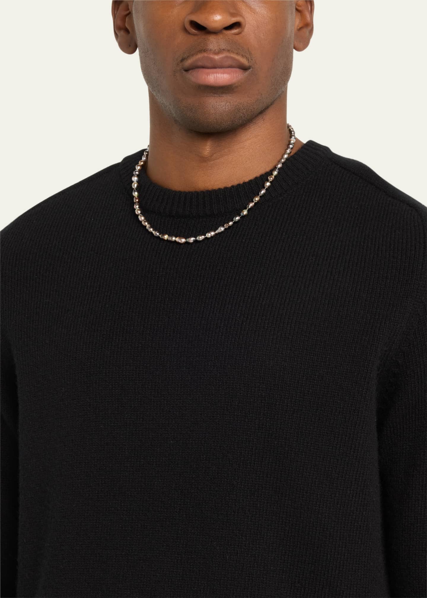 Lois Sasson Design Men's Tahitian Black Keshi Pearl Necklace - Bergdorf ...