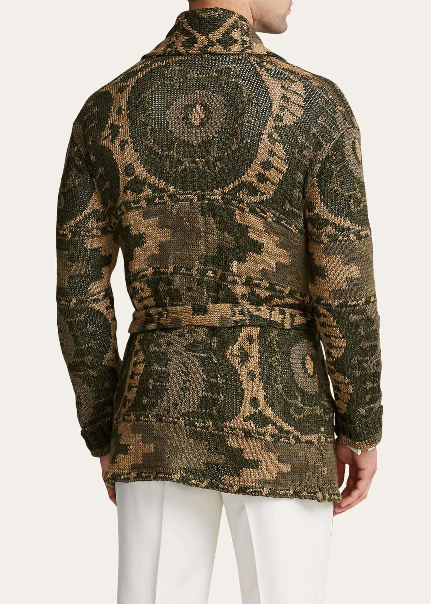 Ralph Lauren Purple Label Men's Knit Belted Cardigan Sweater - Bergdorf Goodman