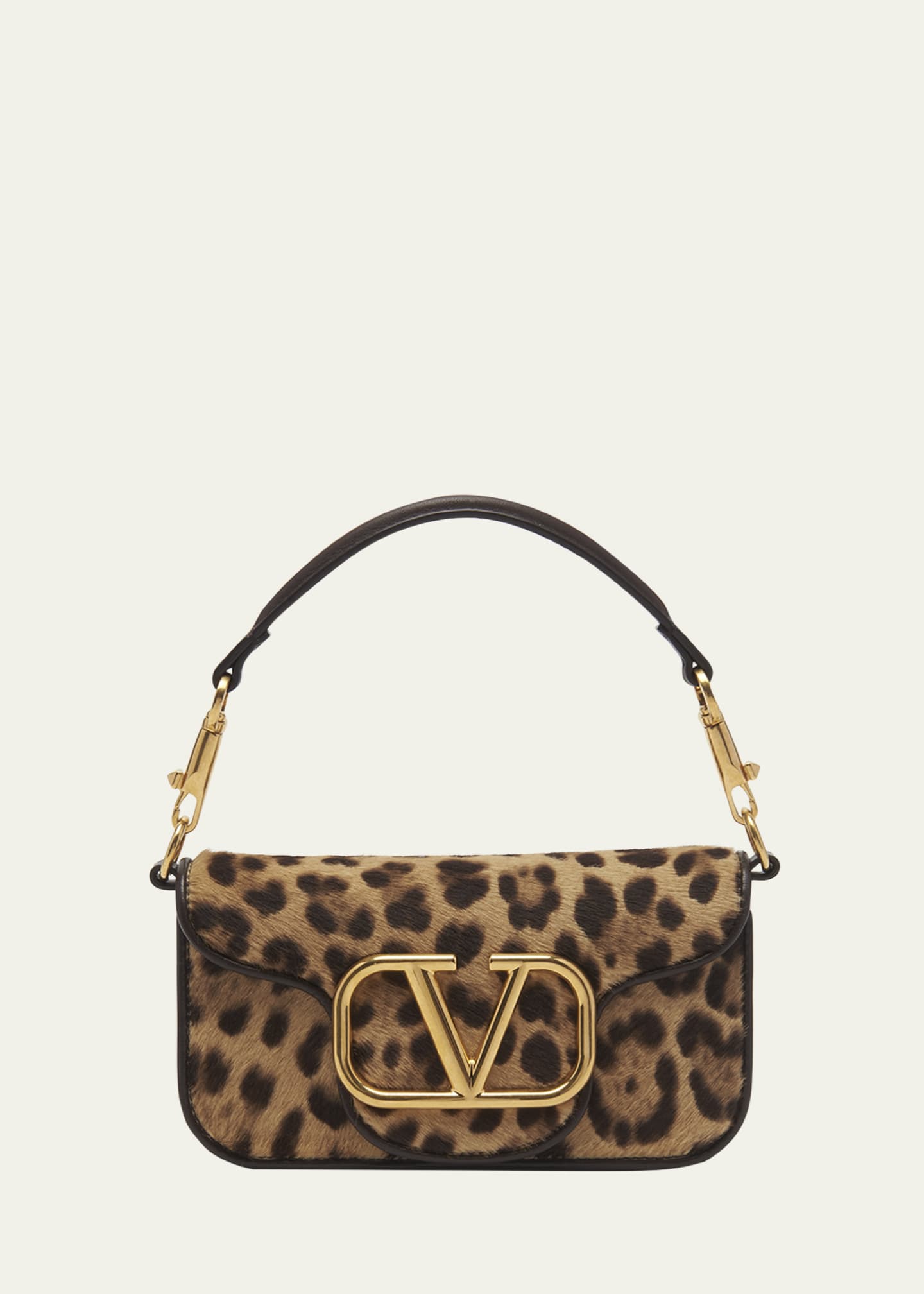 Valentino Garavani Loco Small VLOGO Leopard Calfhair Shoulder Bag ...