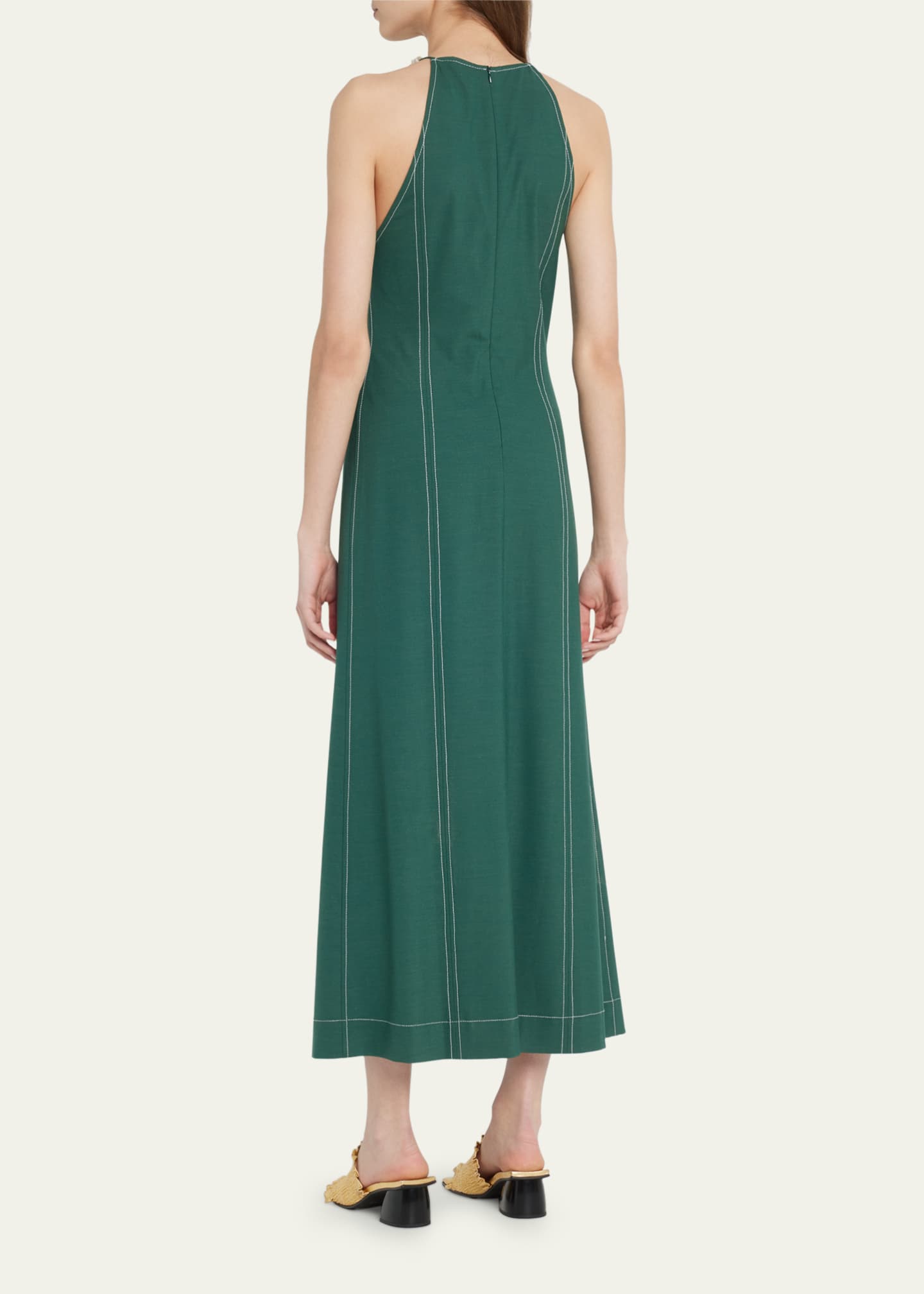 Ganni Drapey Knit Maxi Dress - Bergdorf Goodman
