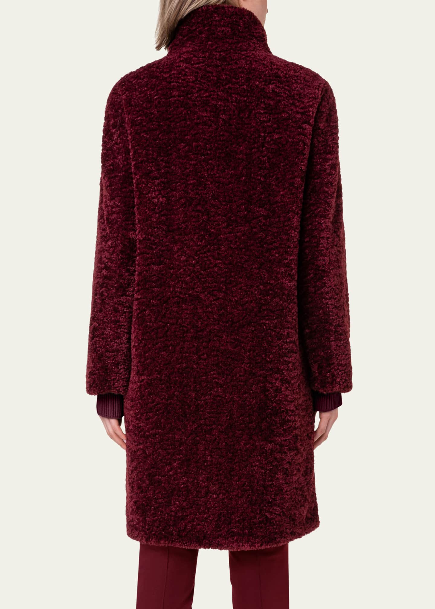 Akris punto Dyed Faux Shearling Top Coat - Bergdorf Goodman