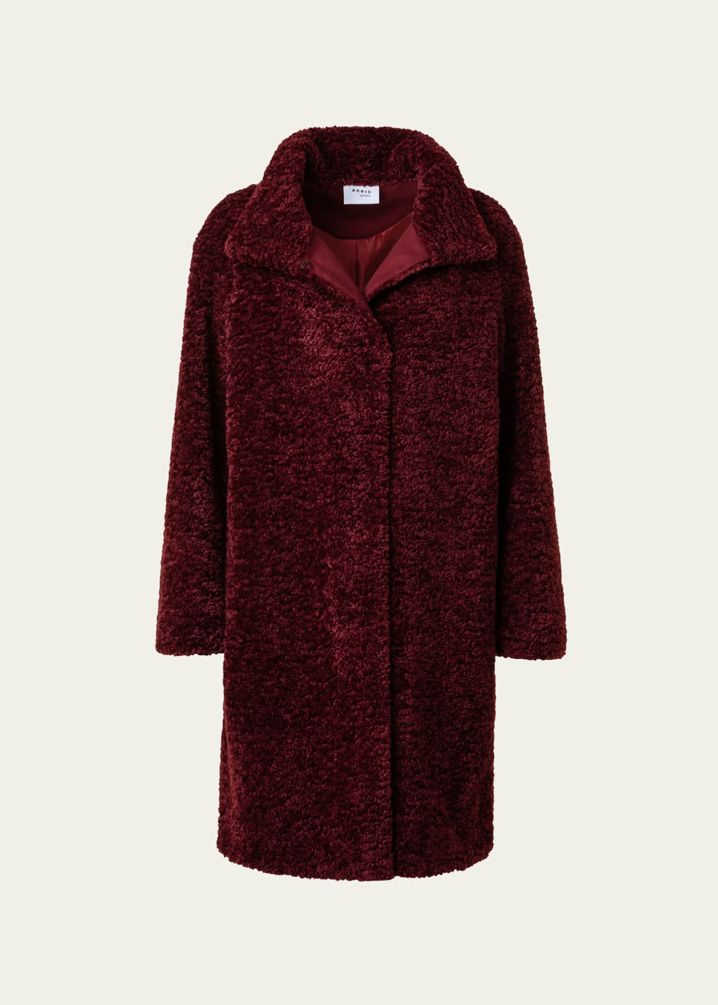 Akris punto Dyed Faux Shearling Top Coat - Bergdorf Goodman