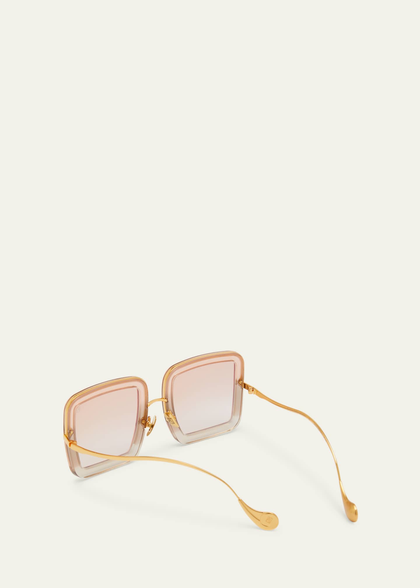 Anna-Karin Karlsson Beaming Sky Square Mixed-Media Sunglasses ...